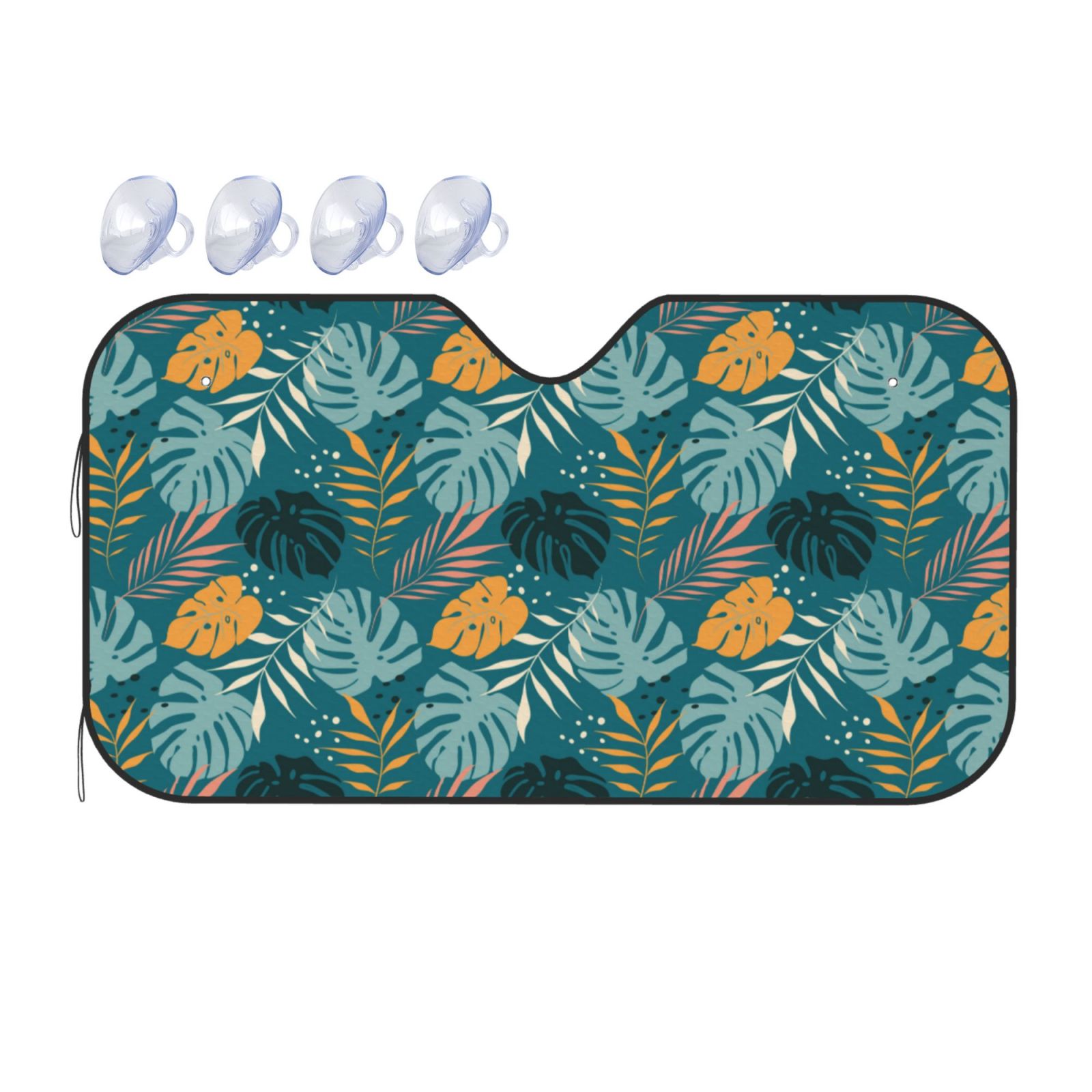 Zeuib Tropical Leaves Premium Car Sunshade: Superior Sun Protection and ...