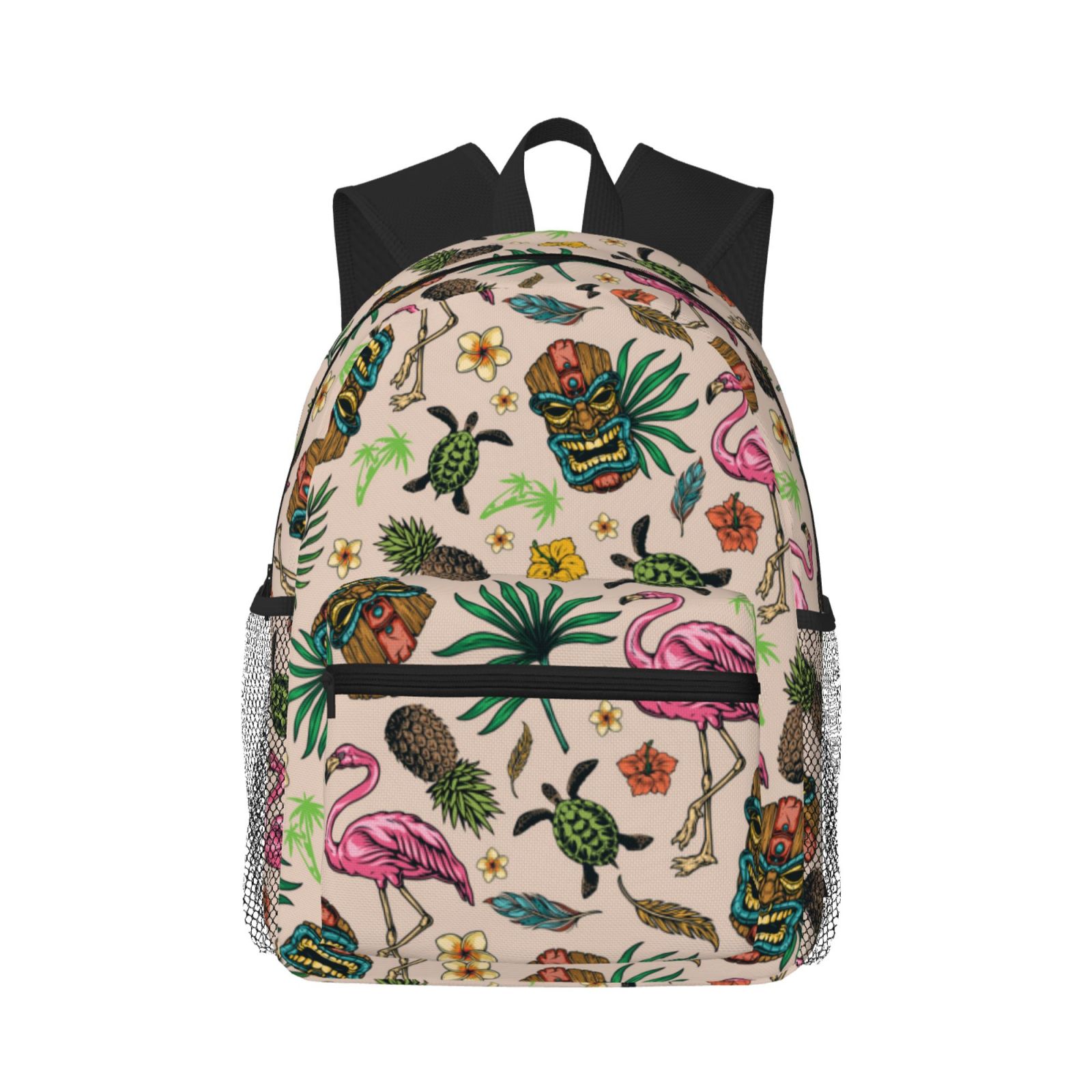 Zeuib Tropical Mask Flamingo Backpack，Stylish, Comfortable, and ...