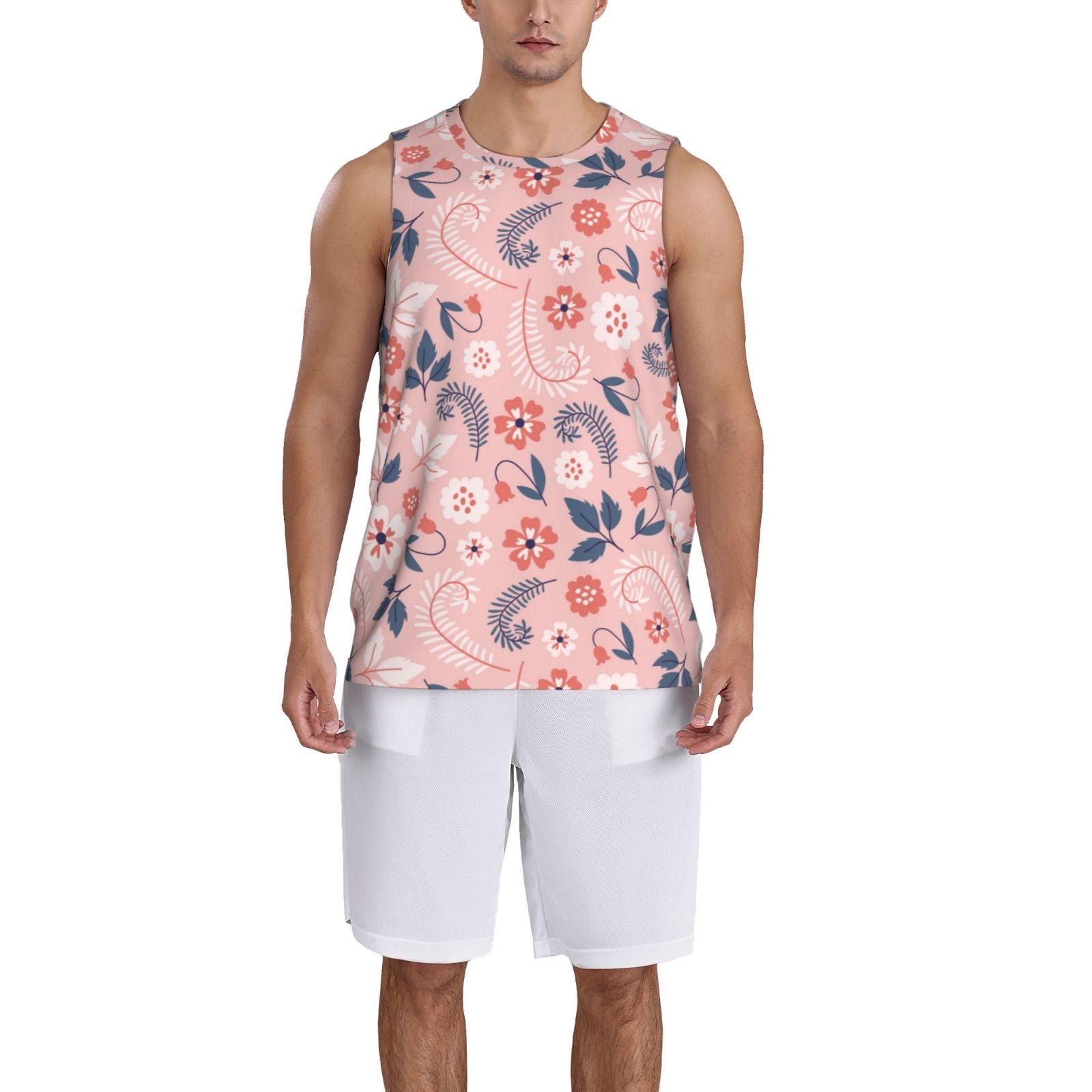 Zeuib Tropical Plants Jersey Shirt for Men,Mesh Athletic Practice ...