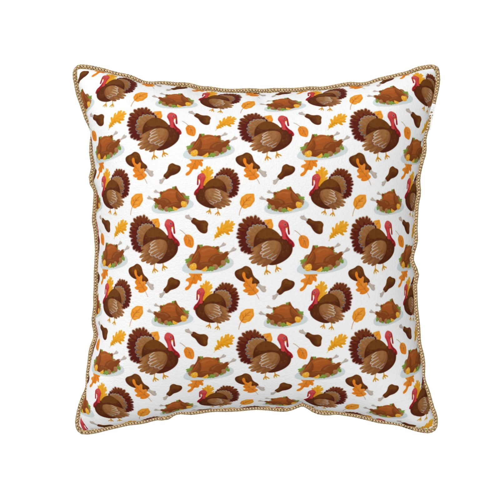 Zeuib Turkey And Thanksgiving3 Print Decorative Throw Pillow Covers ...