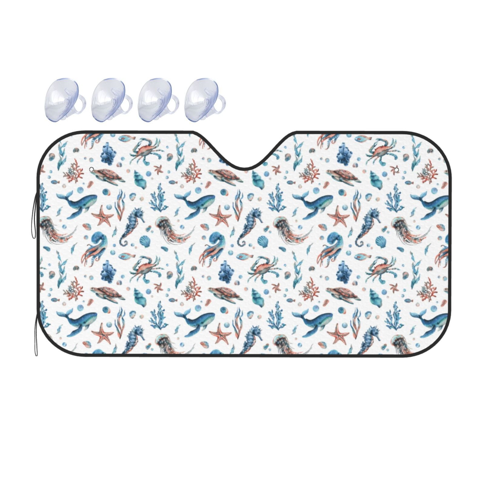 Zeuib Undersea Animals Premium Car Sunshade: Superior Sun Protection ...