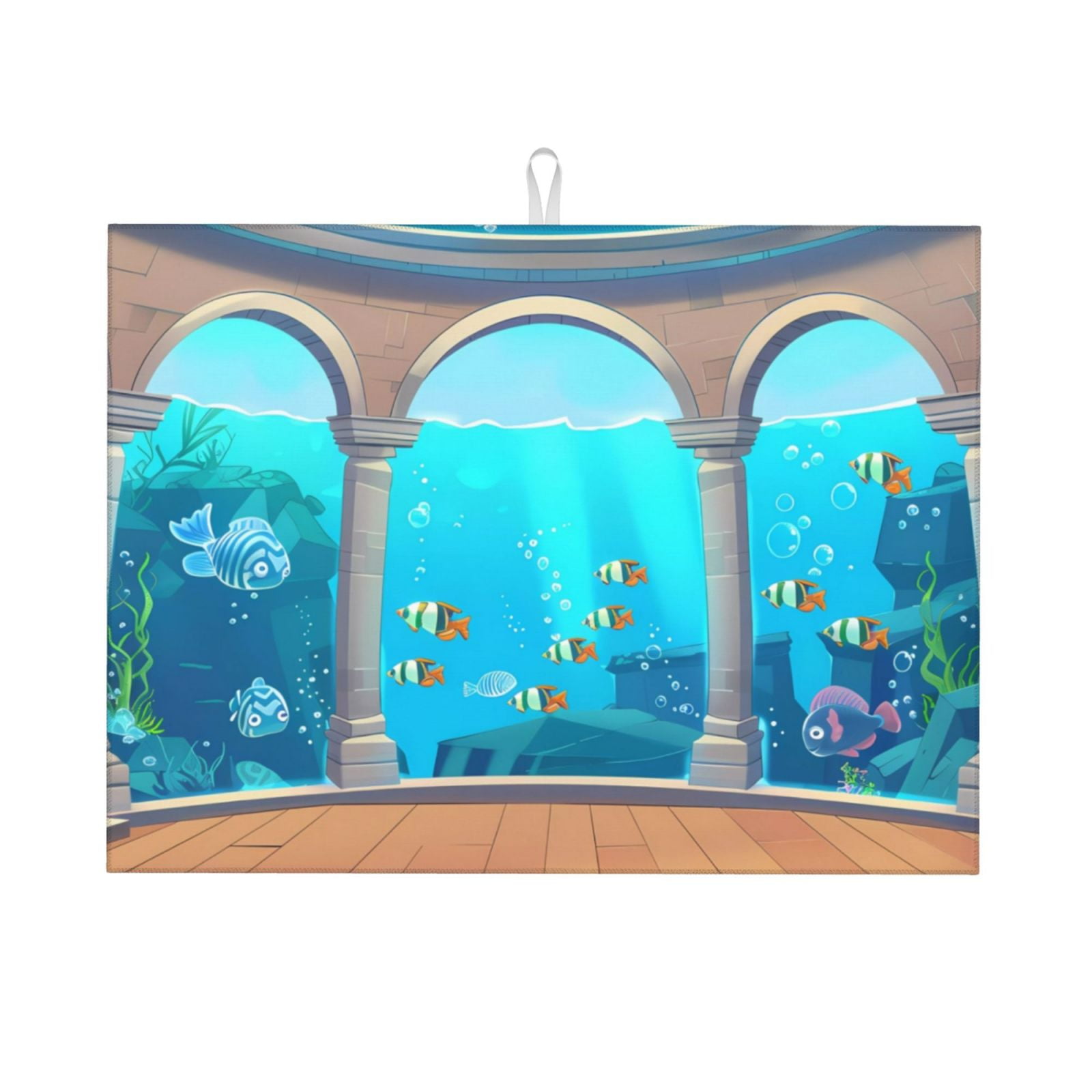 Zeuib Underwater Aquarium Arches Dish Drainer Kitchen Counter, Kitchen ...