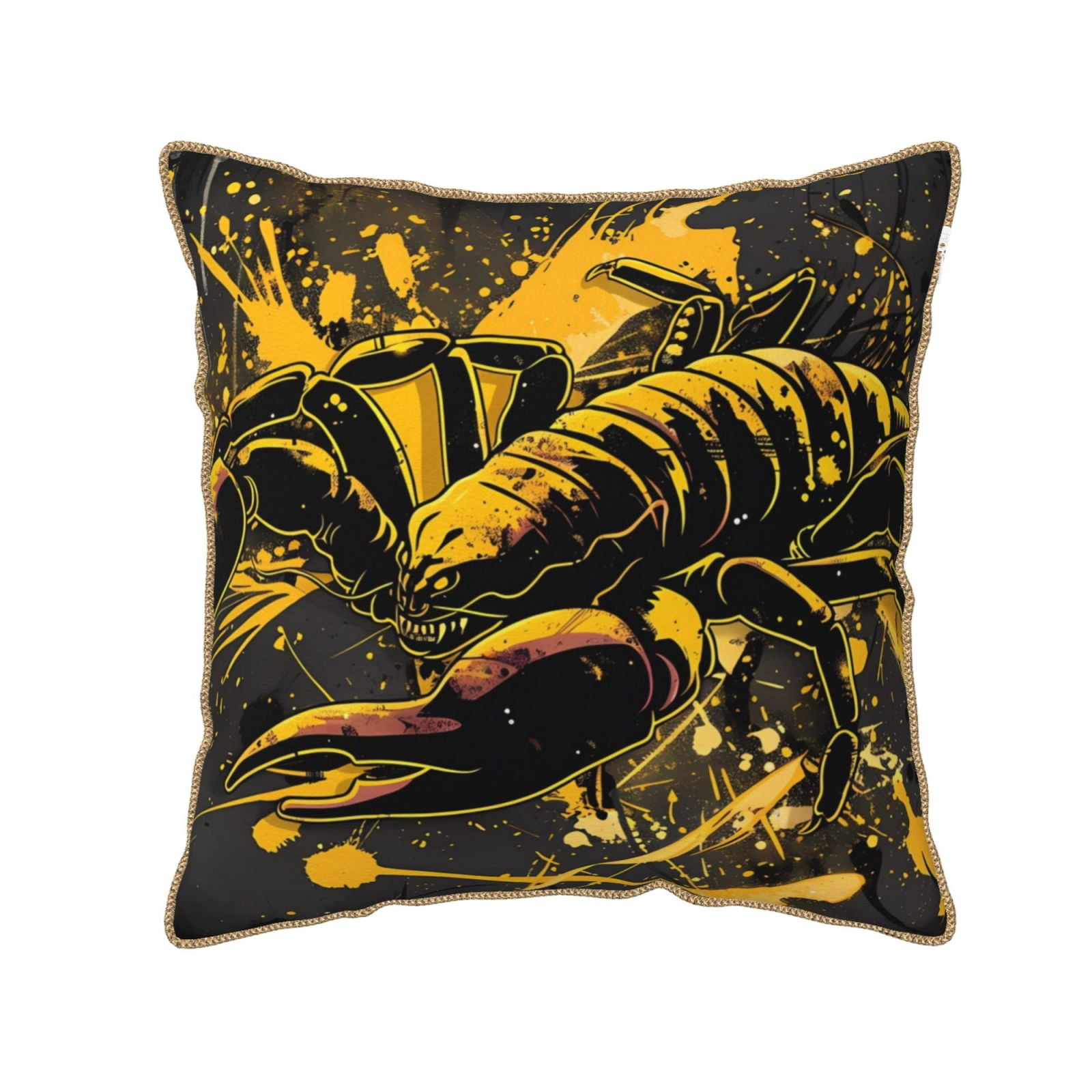 Zeuib Urban Graffiti Scorpion Illustration Print Decorative Throw ...