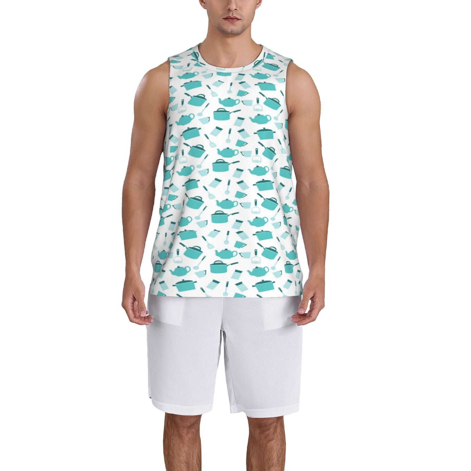 Zeuib Utensiles Jersey Shirt for Men,Mesh Athletic Practice Sports ...