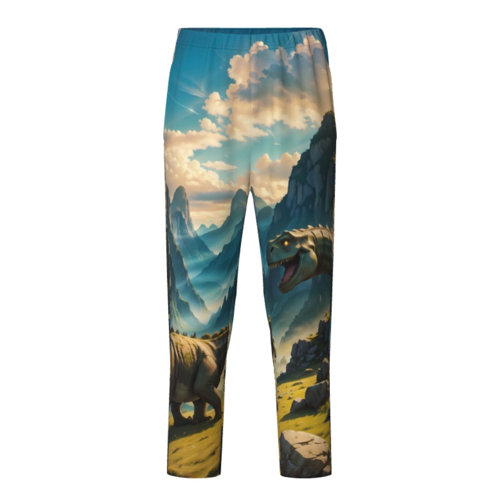 Zeuib Valley River Dinosaur Print Pajama Pants for Girls Boys,PJ ...