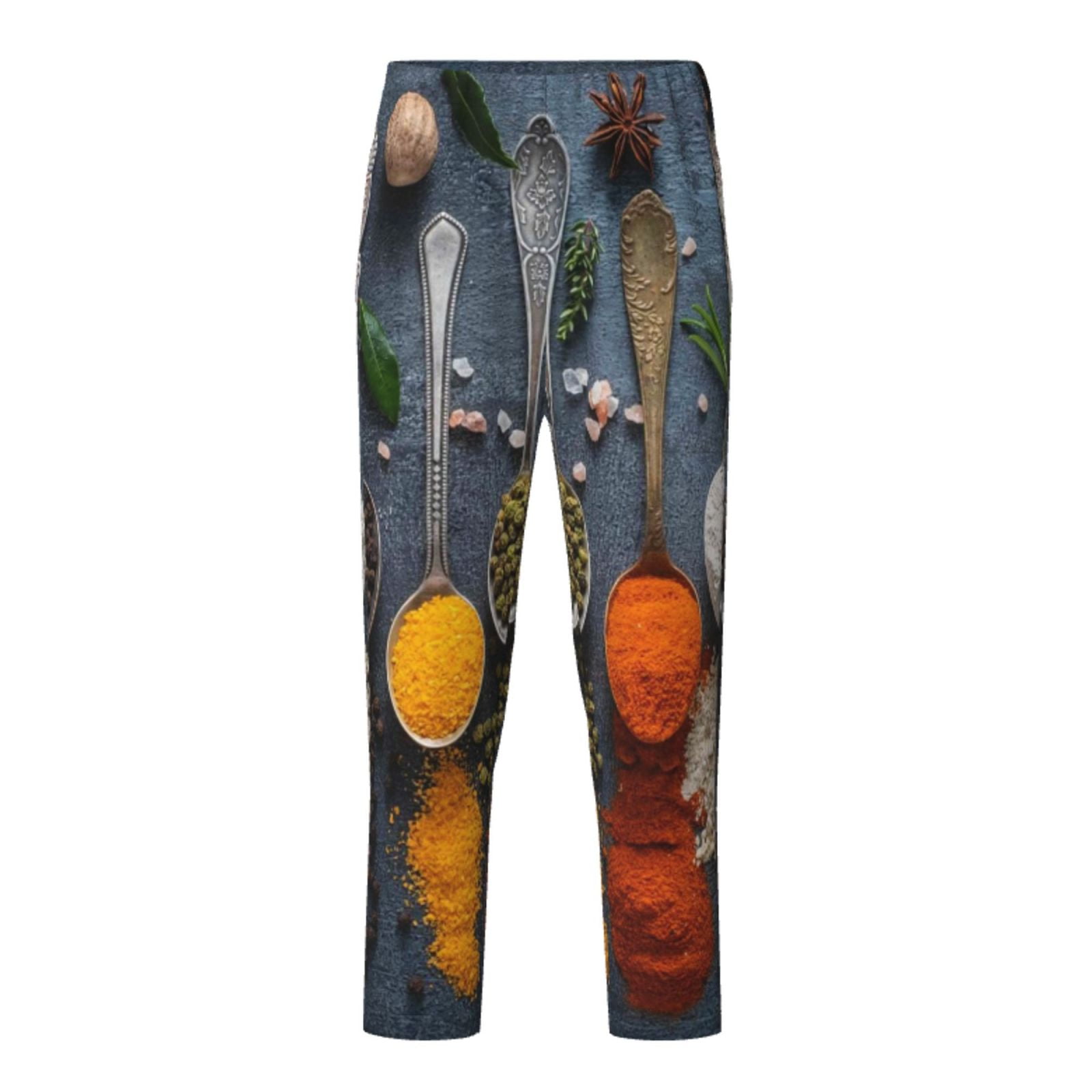 Zeuib Various Herbs And Spices In Spoons Print Pajama Pants for Girls ...