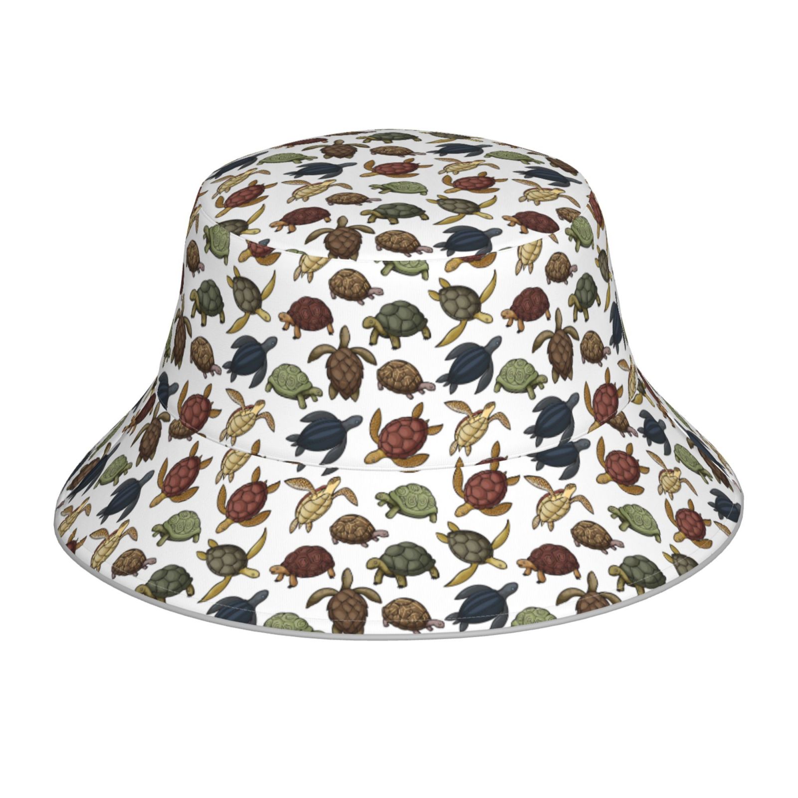 Zeuib Various Turtle Reflective Bucket Hat, UV Protection, Wide Brim ...