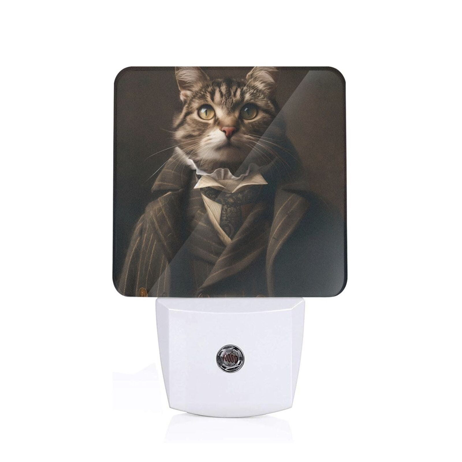 Zeuib Victorian Gentle Cat LED Night Light,Plug in Night Light with ...
