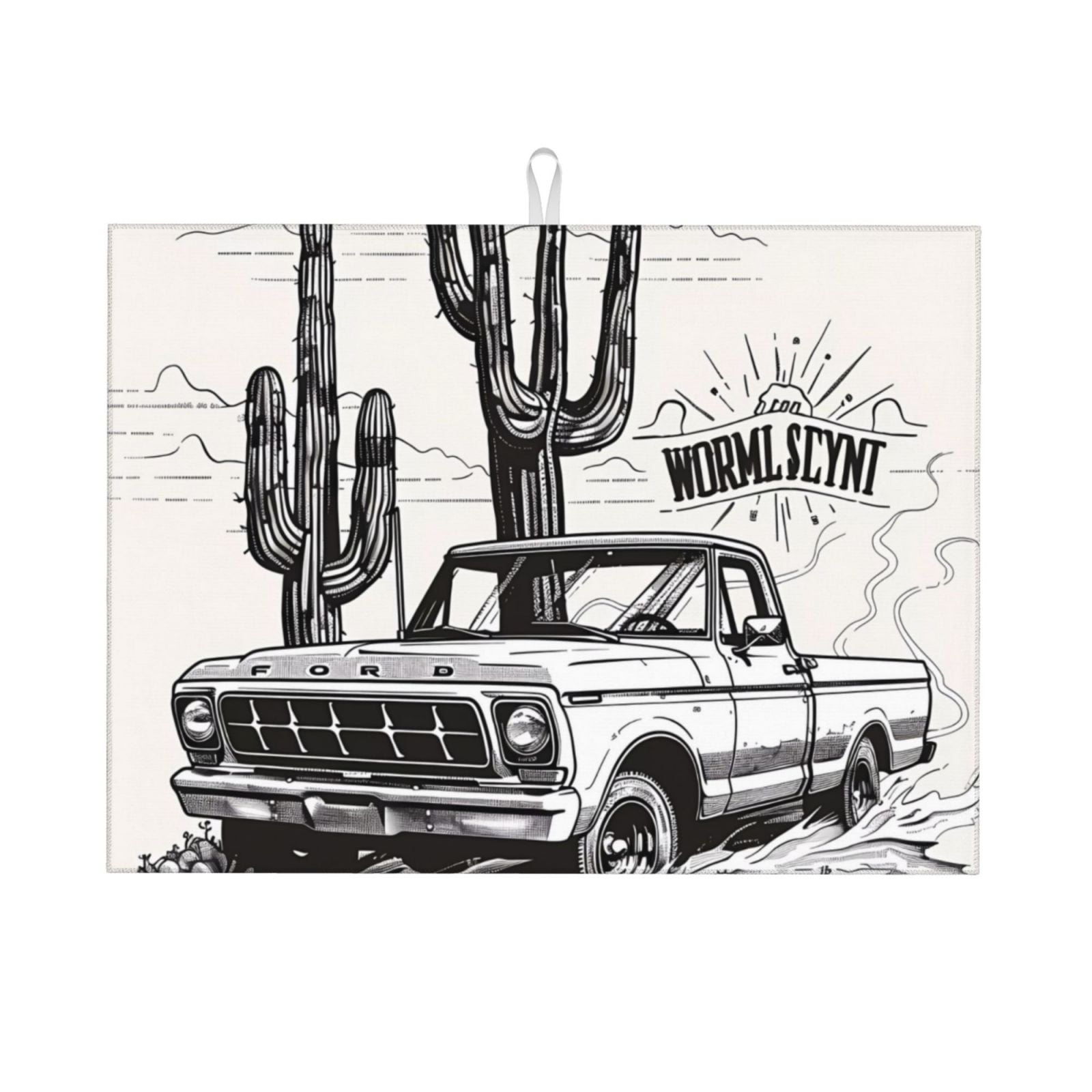 Zeuib Vintage Cactus Pickup Dish Drainer Kitchen Counter, Kitchen ...