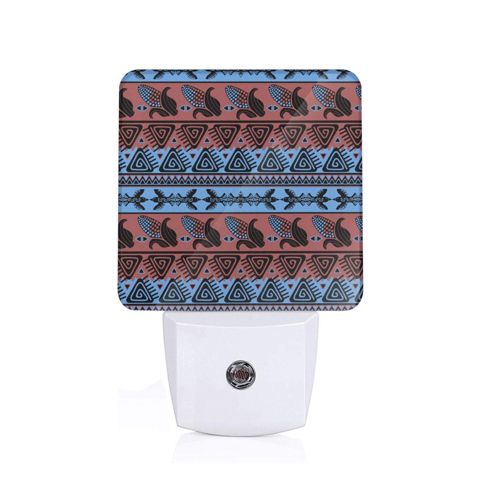 Zeuib Vintage Corn Pattern in Red Blue LED Night Light,Plug in Night ...