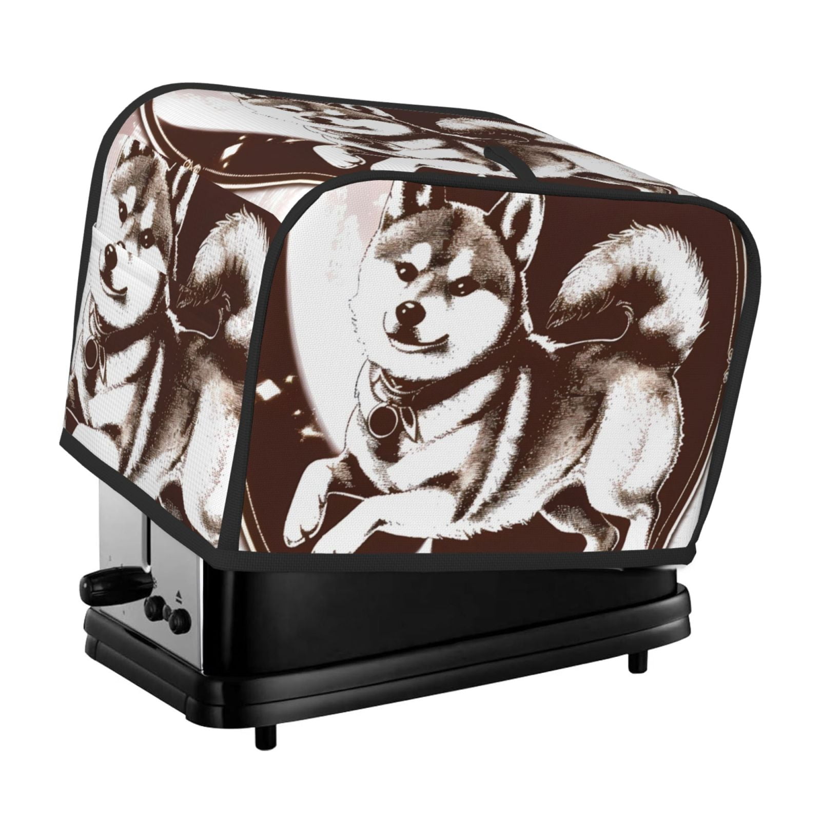 Zeuib Vintage Husky Dog Four Slice Toaster Dust Cover Appliance Cover ...