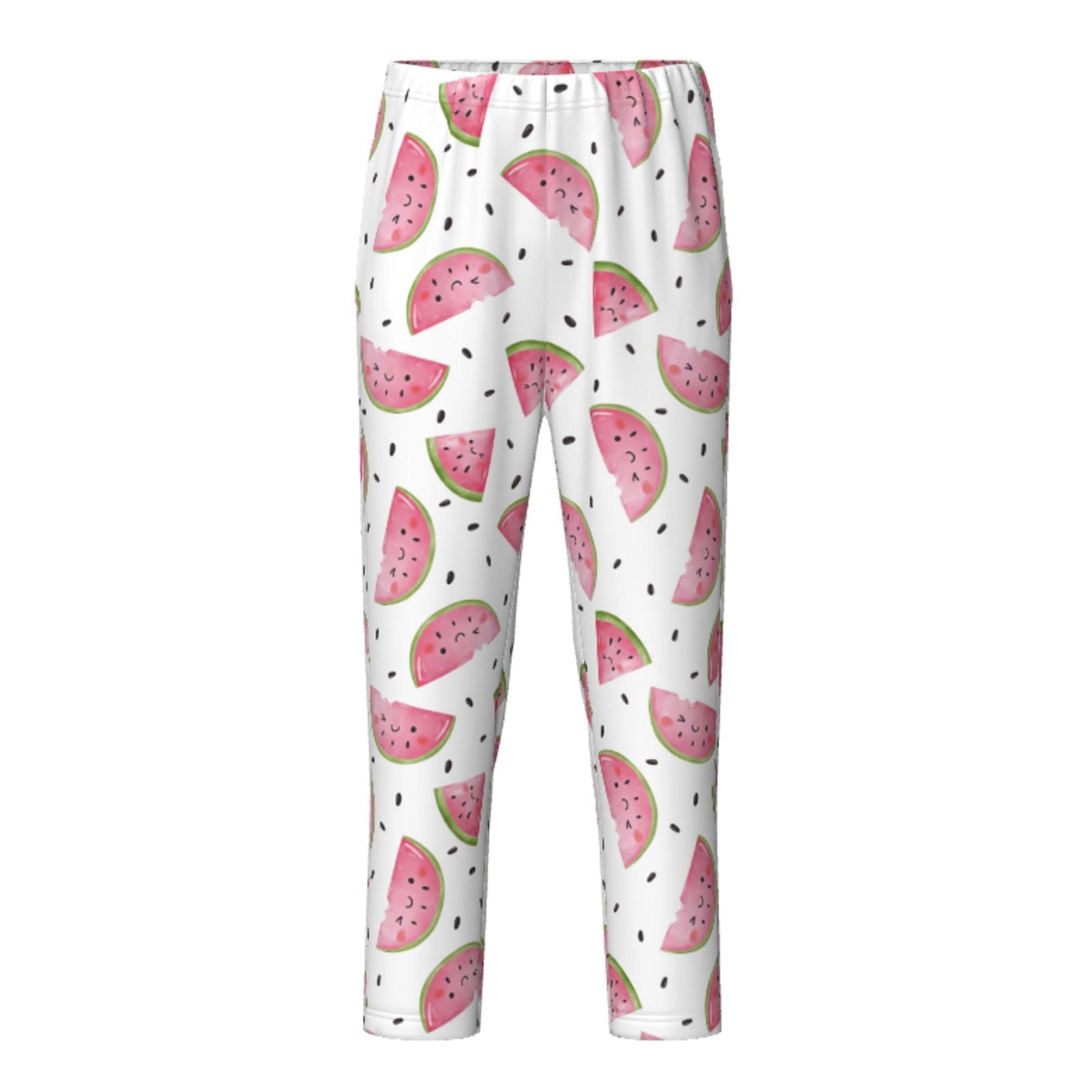 Zeuib Watermelon Print Pajama Pants for Girls Boys,PJ Bottoms for Kids ...