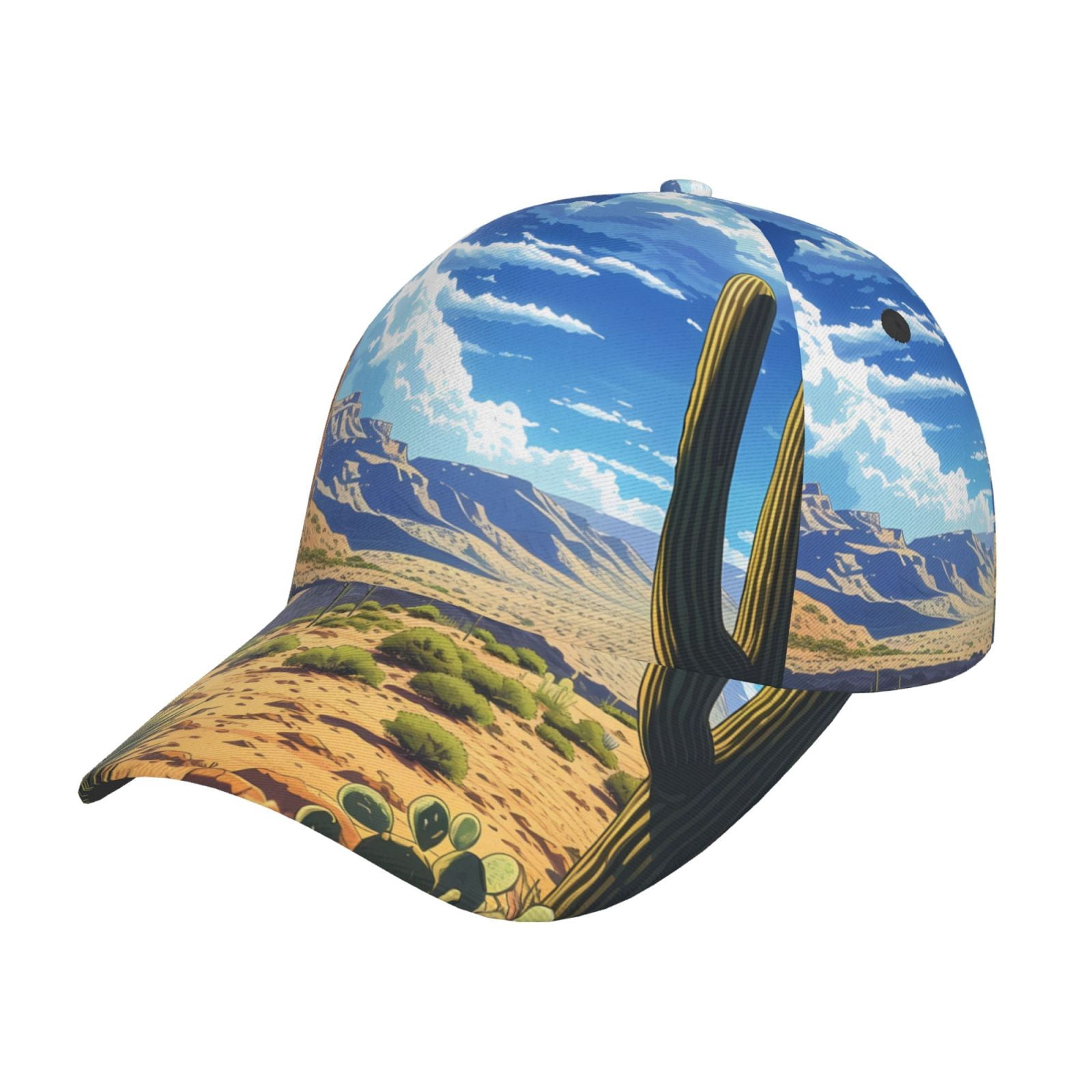 Zeuib Western Desert Cactus Baseball Cap Adjustable Size for Running ...