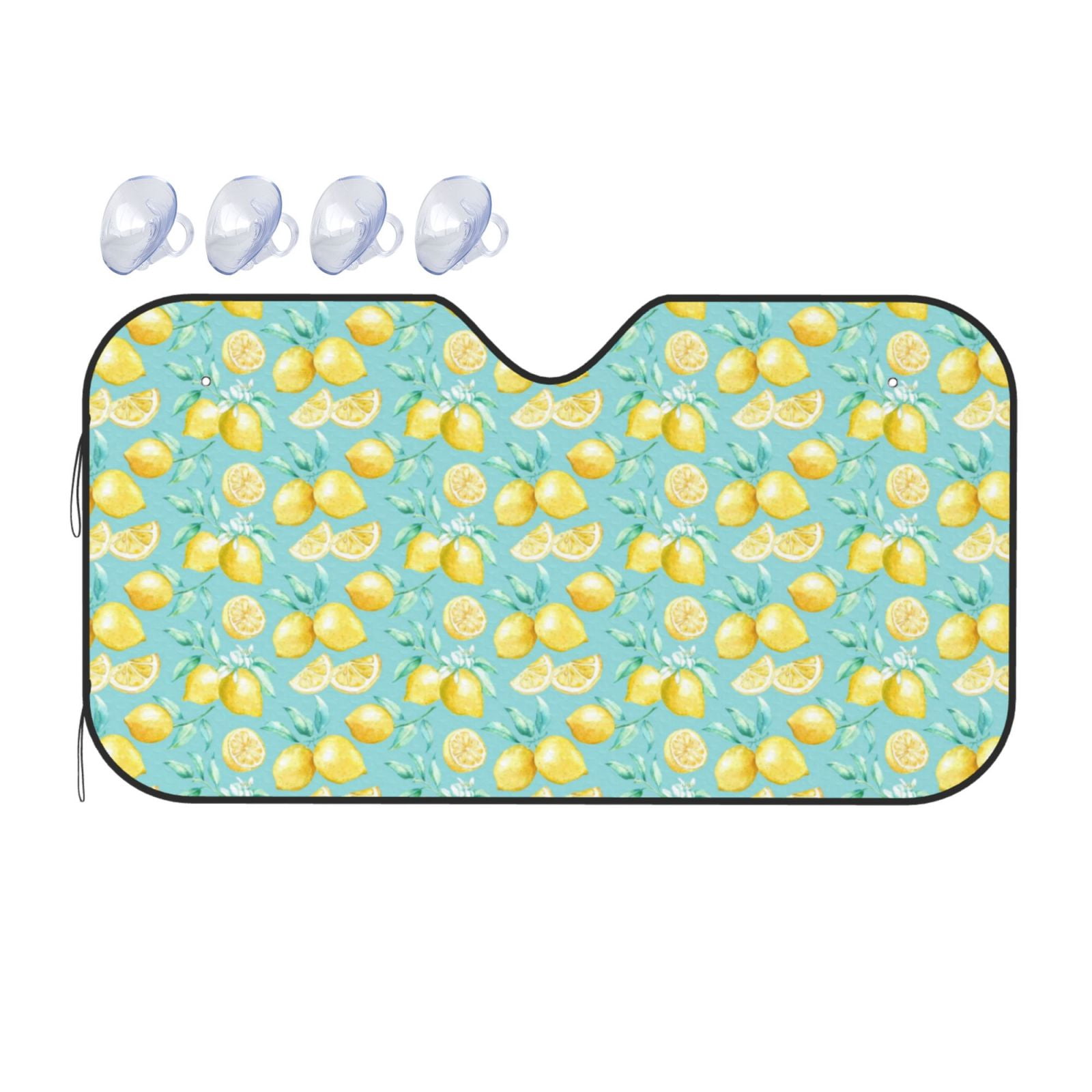 Zeuib Yellow Lemon Premium Car Sunshade: Superior Sun Protection and ...