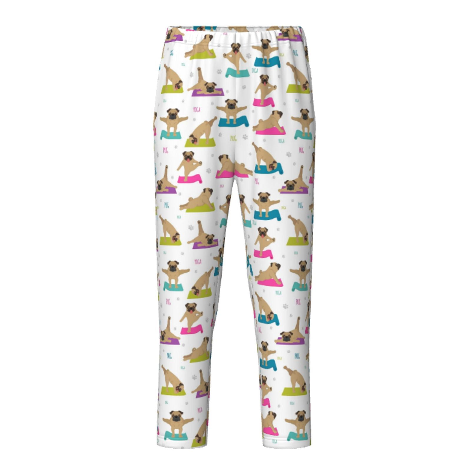 Zeuib Yoga Dogs Poses Print Pajama Pants for Girls Boys,PJ Bottoms for ...