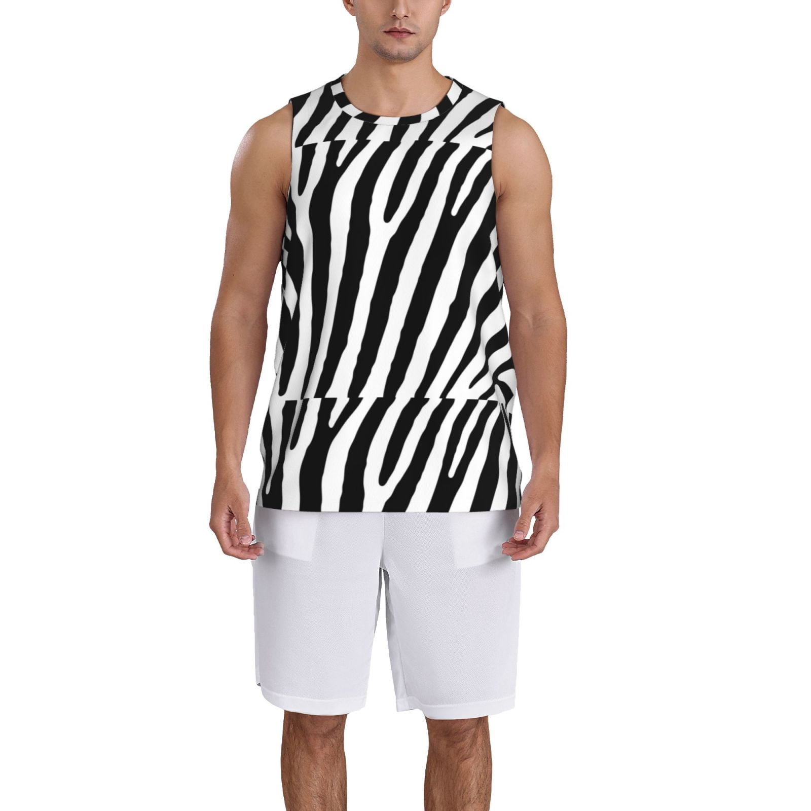 Zeuib Zebra Jersey Shirt for Men,Mesh Athletic Practice Sports Shirts ...