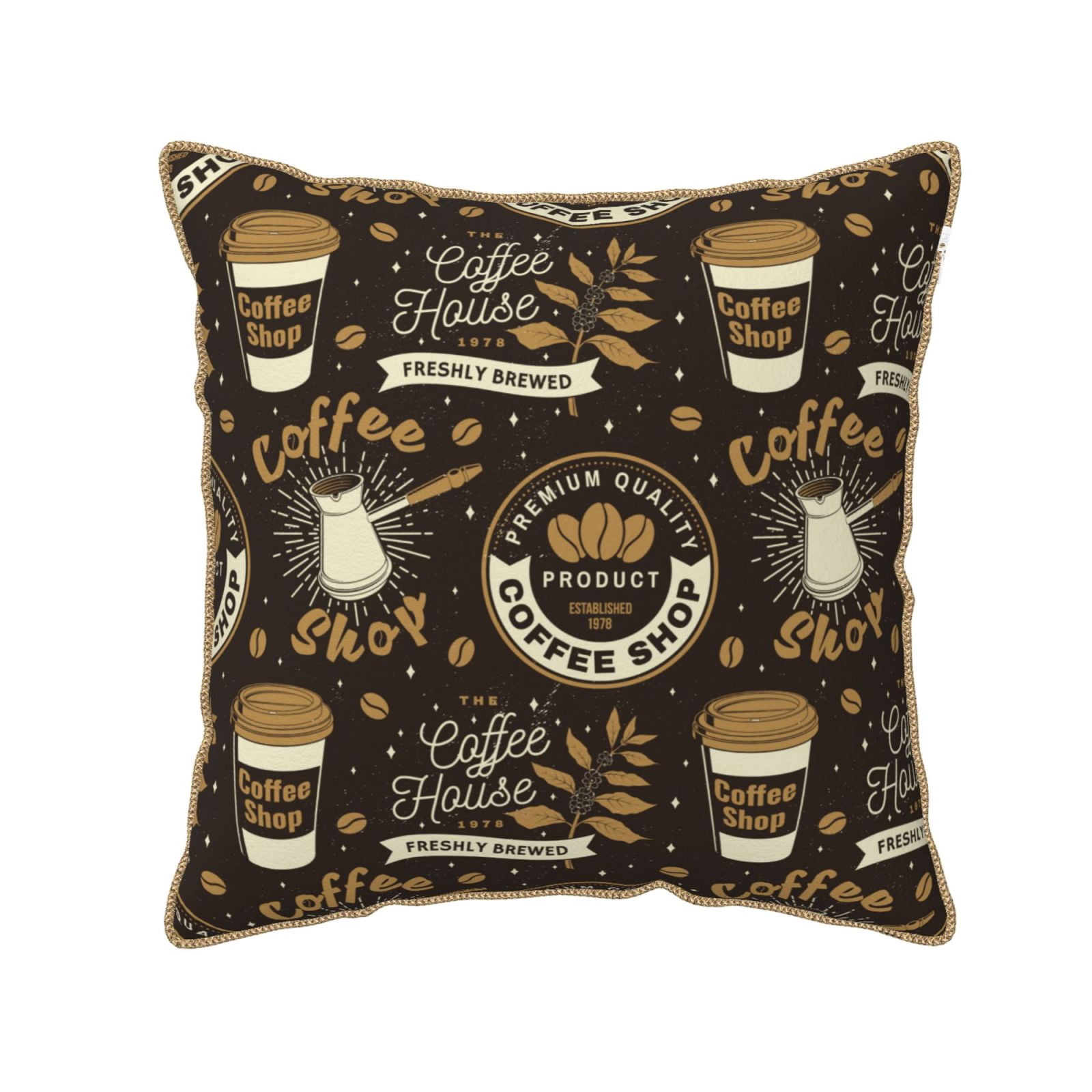 Zeuib coffee shop house Print Decorative Throw Pillow Covers,Cushion ...
