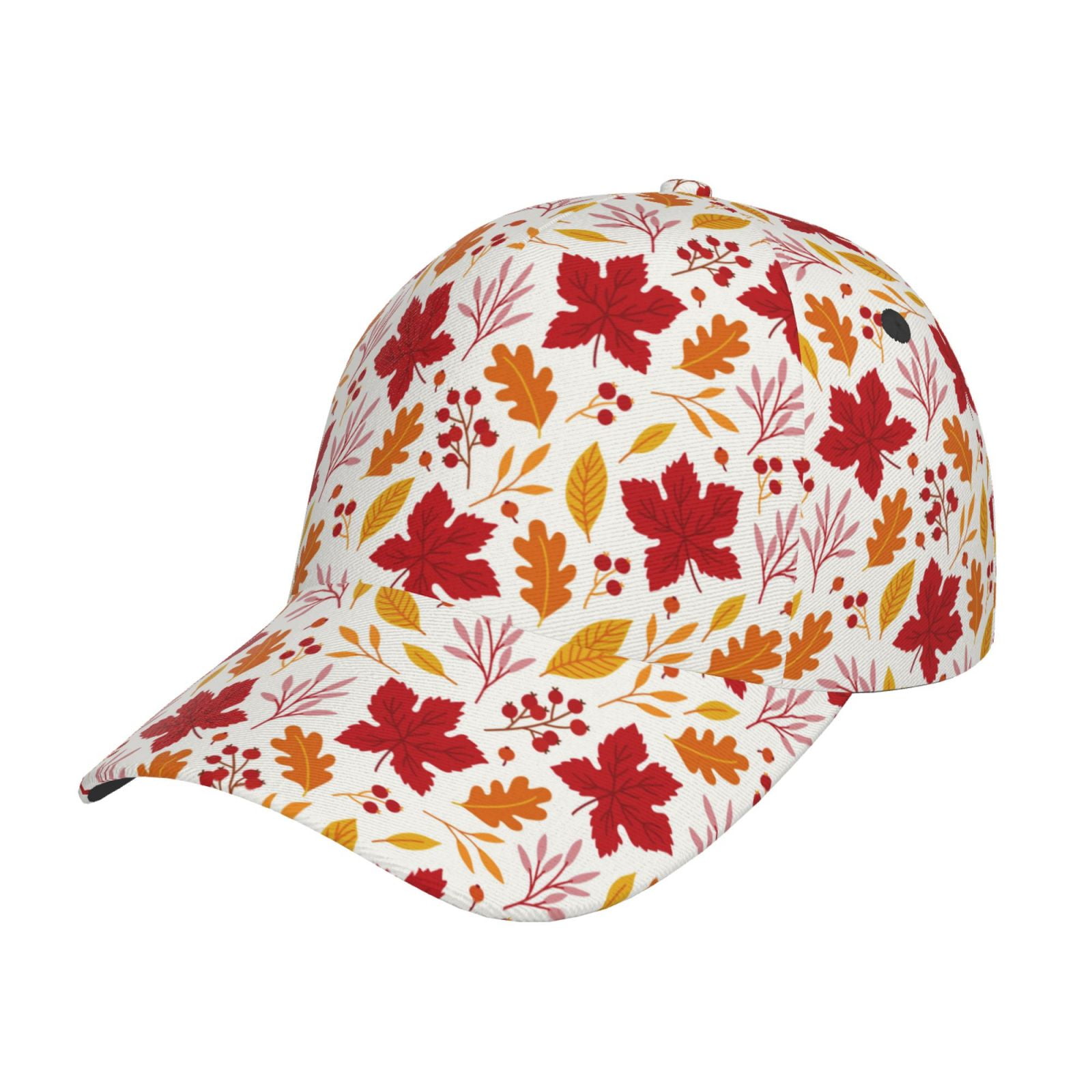 Zeuib fall laef Maple Baseball Cap Adjustable Size for Running Workouts and Outdoor Hats for Men ...