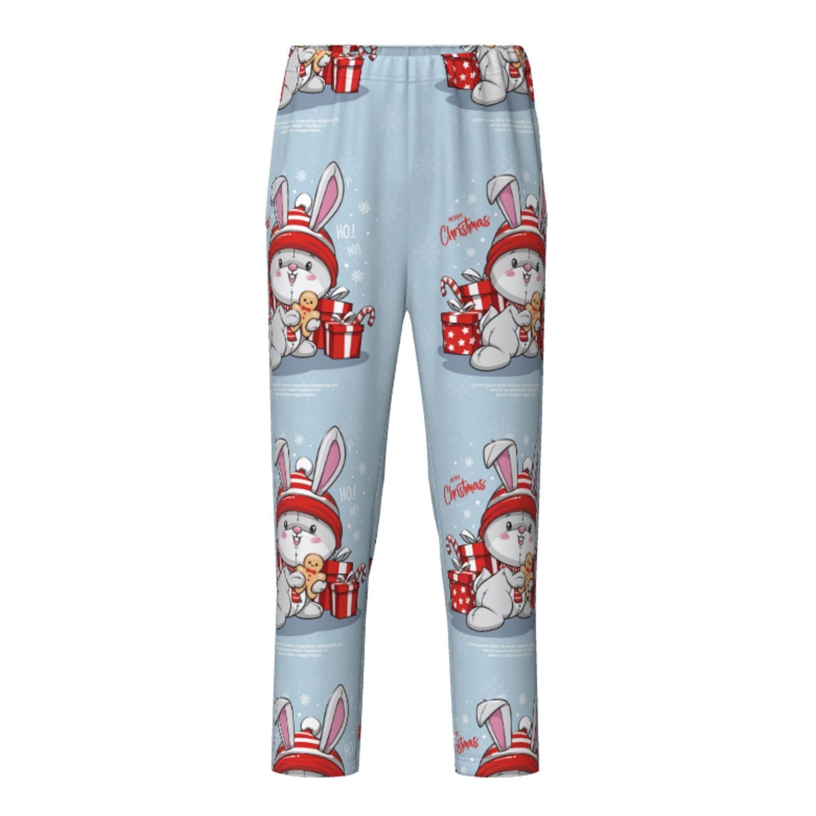 Zeuib merry Christmas rabbit Print Pajama Pants for Girls Boys,PJ ...