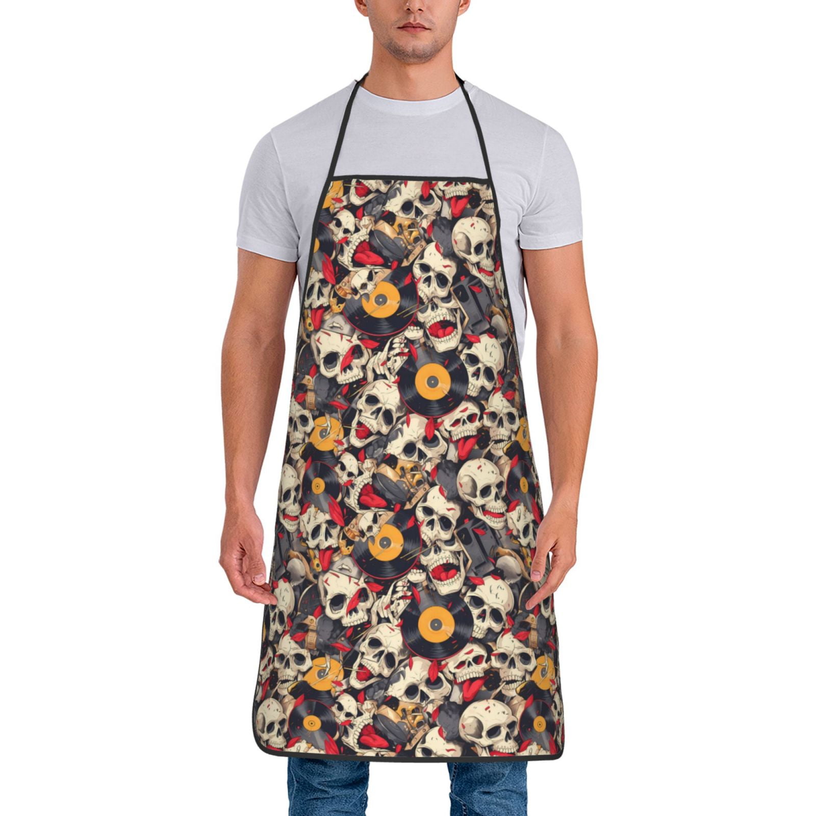 Zeuib rock Skull record artist Print Unisex Waterproof Aprons ,Cooking ...