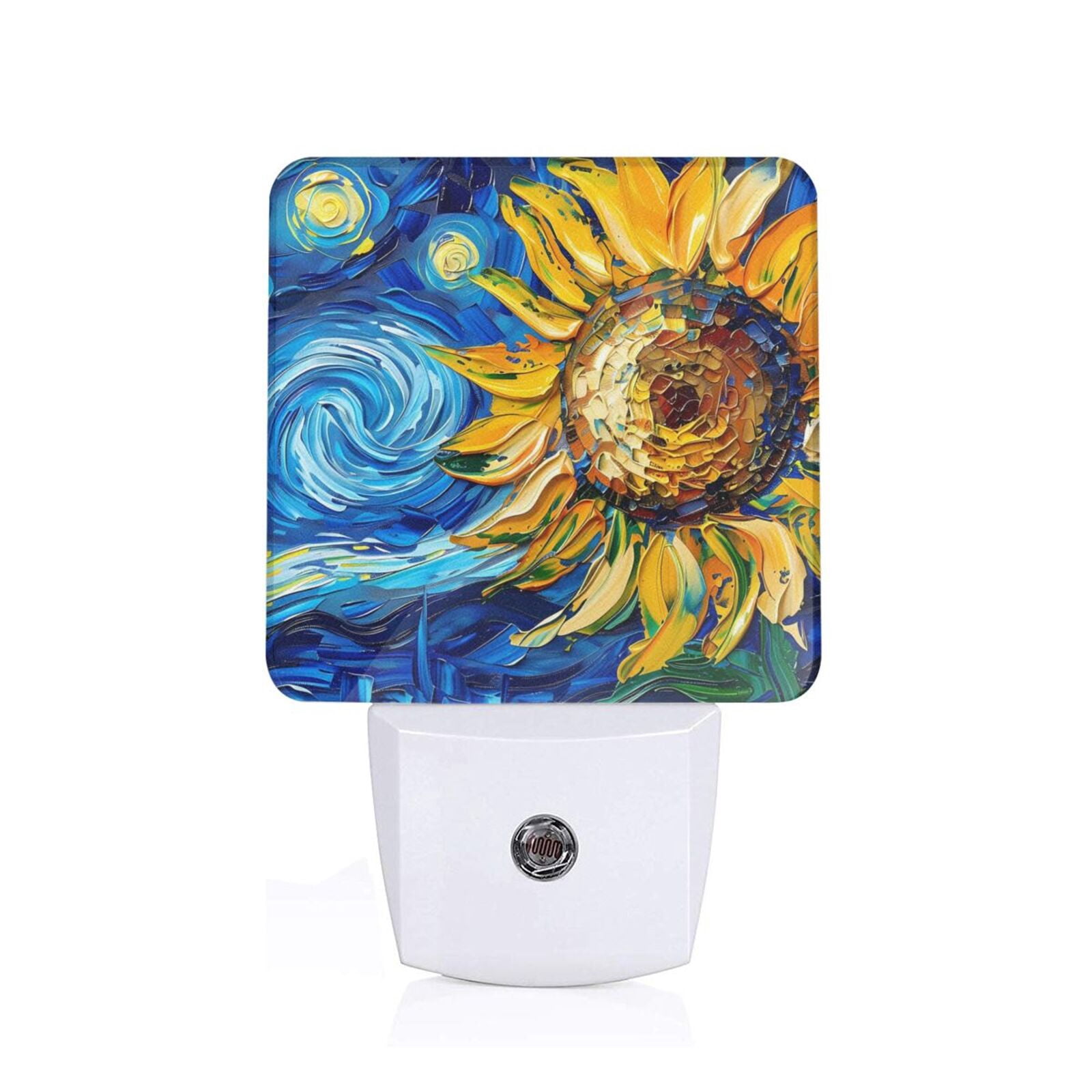 Zeuib vintage Starry Sunflower LED Night Light,Plug in Night Light with ...