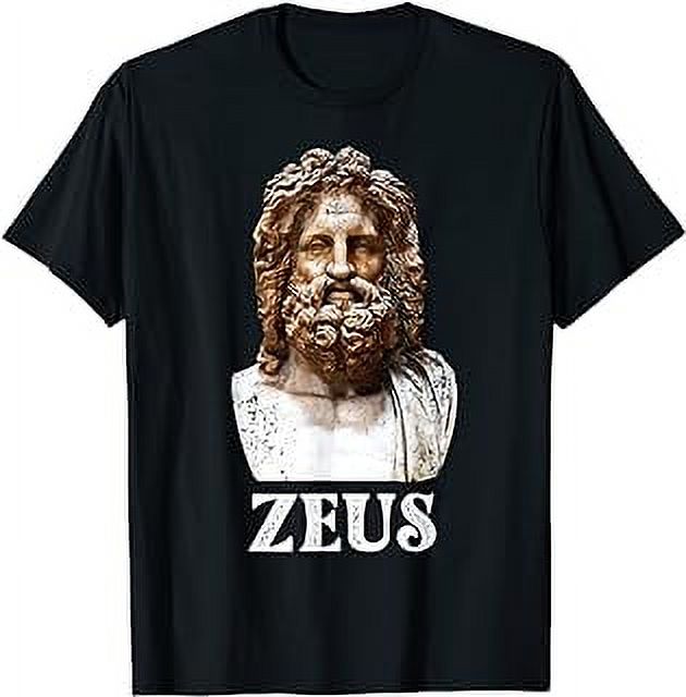 Zeus Ancient Greek Mythology God Bust Statue Figurine T-Shirt - Walmart.com