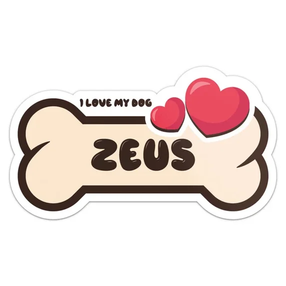 Zeus Dog Sticker Phone Decal Water Bottle Stickers Car Decals, Laptop ...