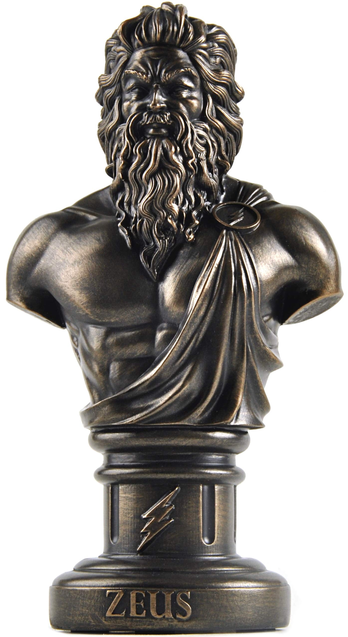 Zeus Greek God Bust Statue Figurine Greek Mythology Decor Gifts ...