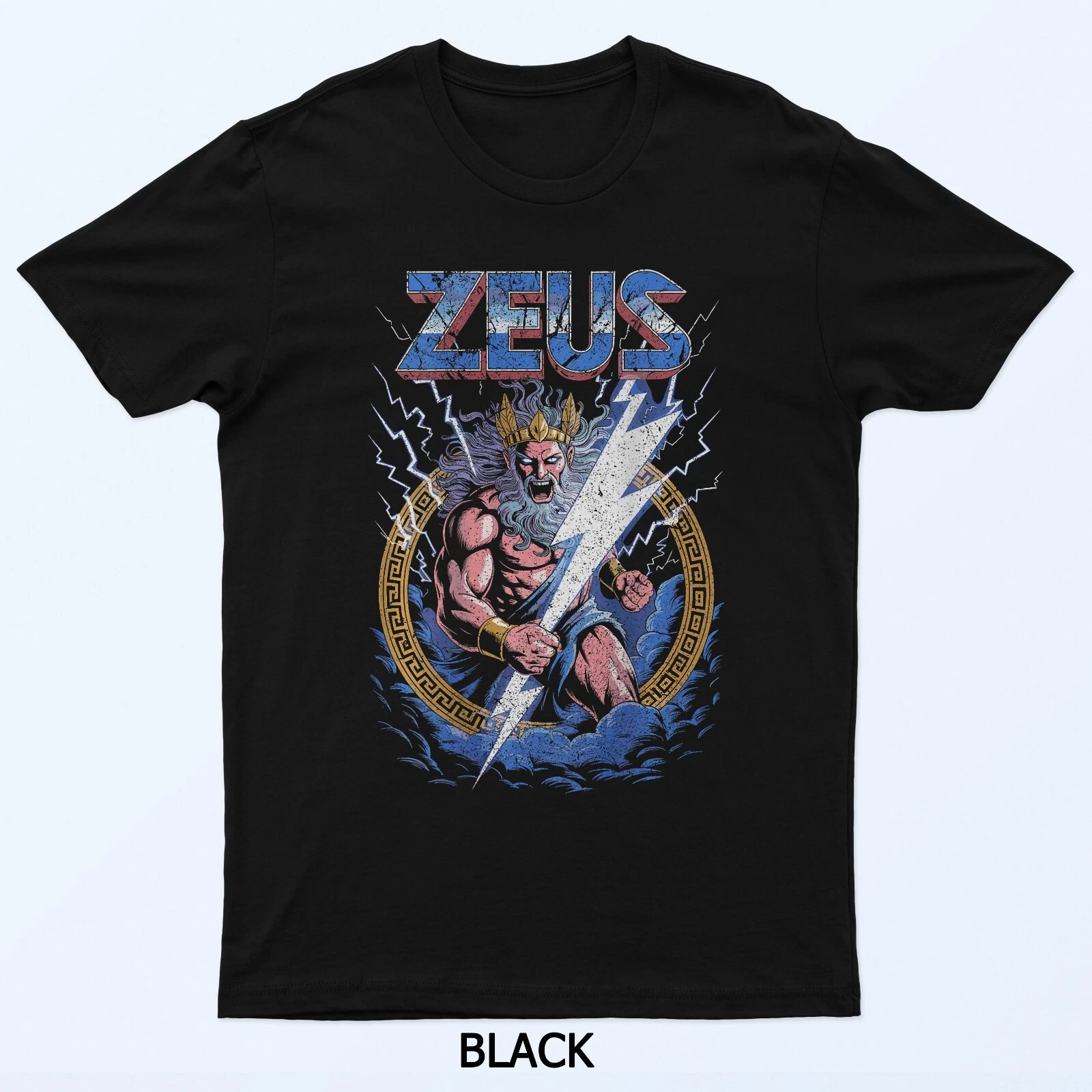 Zeus Greek God Lightning Power Thunder T-Shirt - Walmart.com