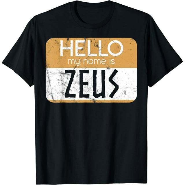 Zeus Greek Mythology Ancient Greek God Greek Mythologist T-Shirt ...