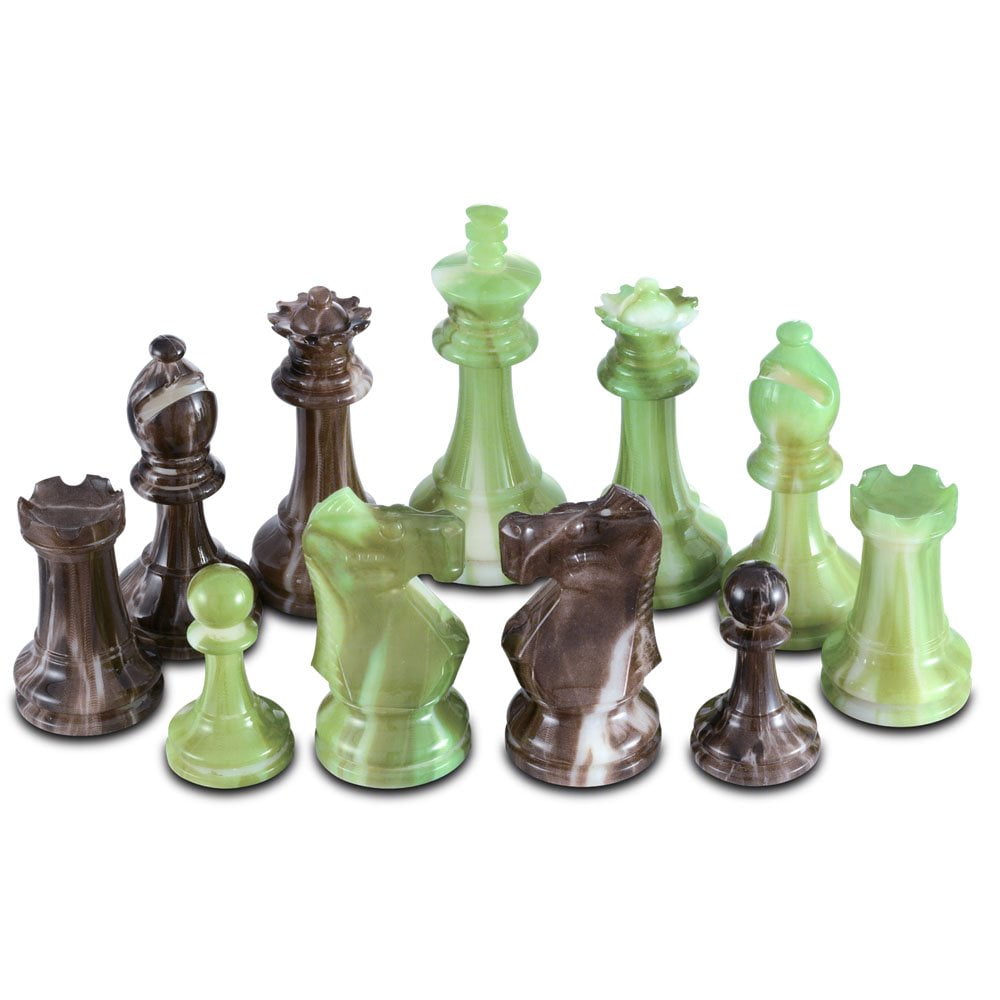Zeus High Polymer Heavy MMF7 Weighted Chess Pieces with 3.75 Inch King ...