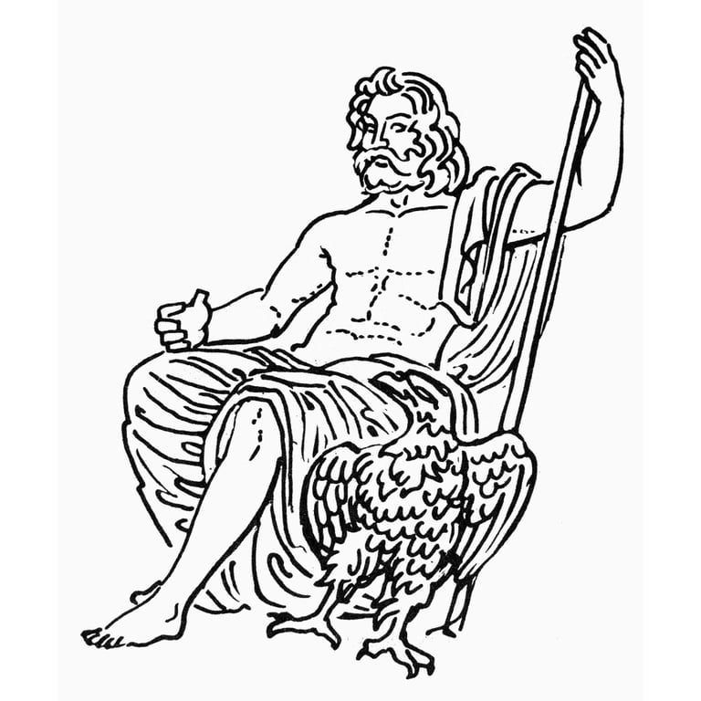 Jupiter Roman God Drawing