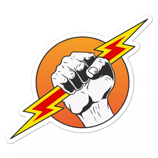 Zeus Lightning Bolt Sticker Indoor Outdoor Phone Decal Water Bottle ...