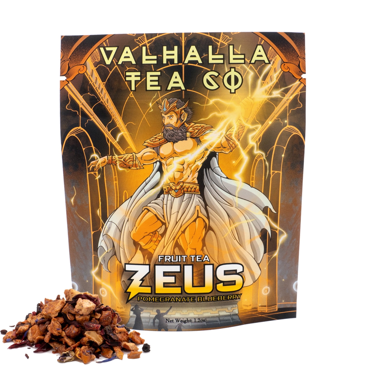 Zeus | Pomegranate, Blueberries, Hibiscus | Fruit Tea | Non-Caffeinated ...