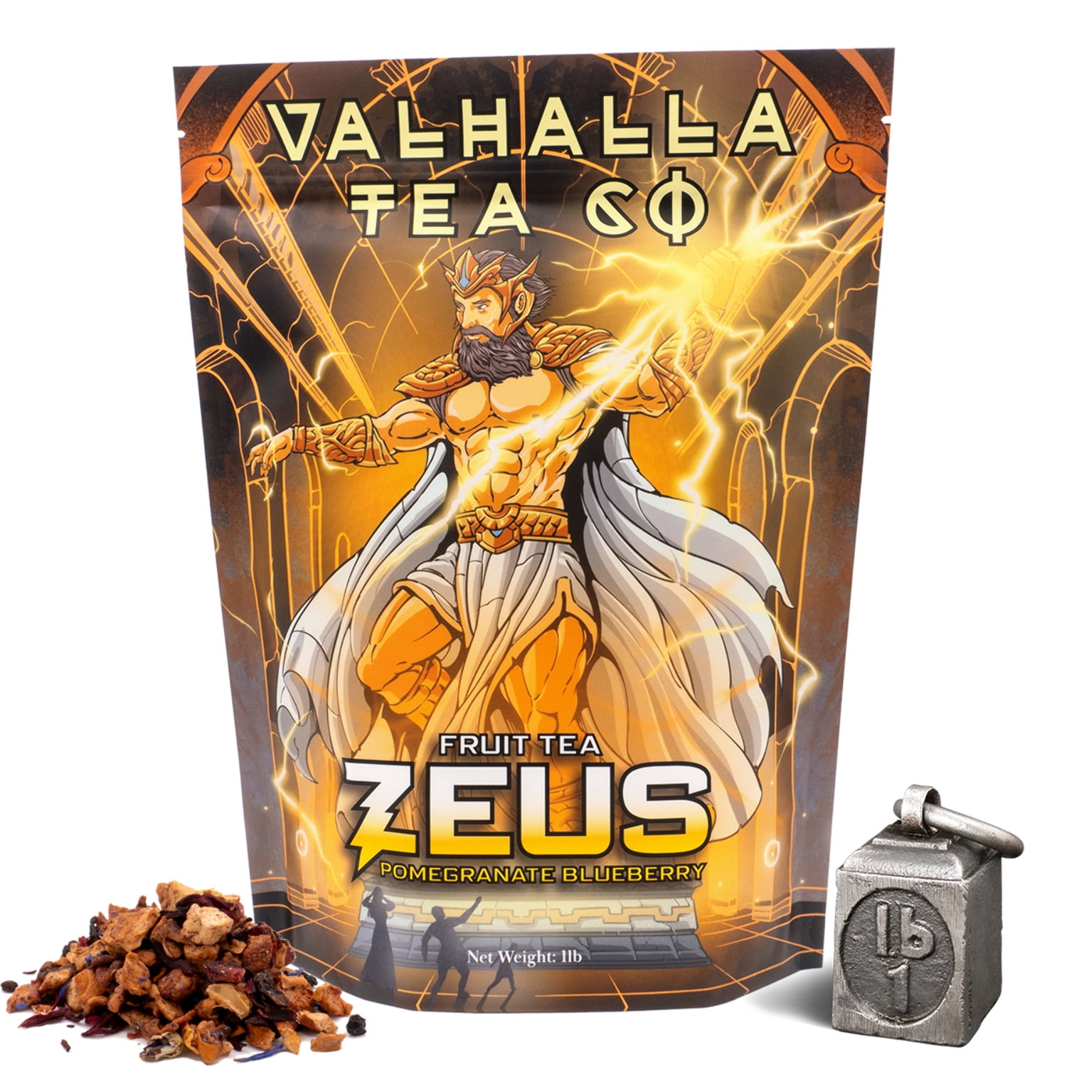 Zeus | Pomegranate, Blueberries, Hibiscus | Fruit Tea | Non-Caffeinated ...