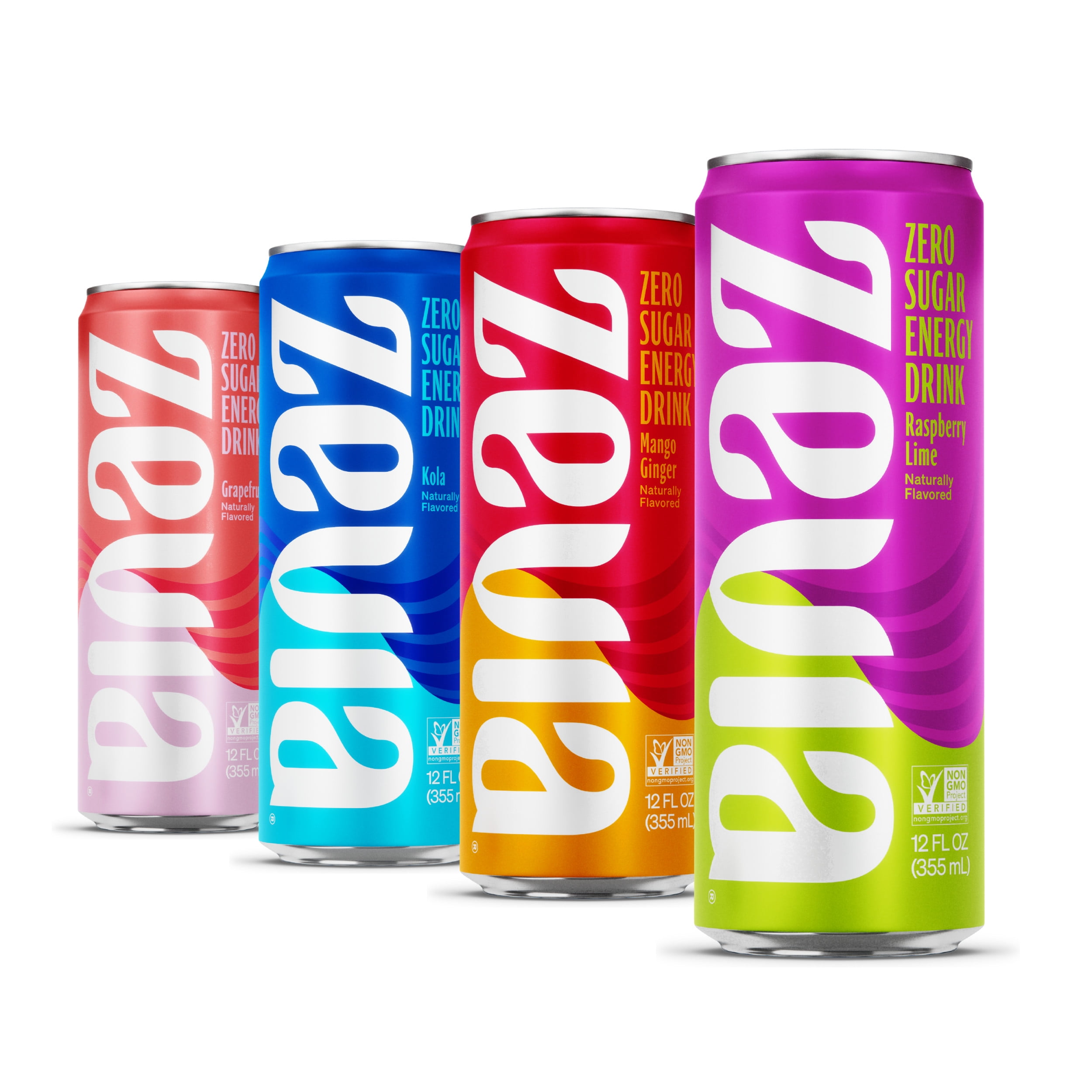 Zevia, Classic Energy Drink Variety Pack, 12 fl oz (Pack of 12) - Walmart.com