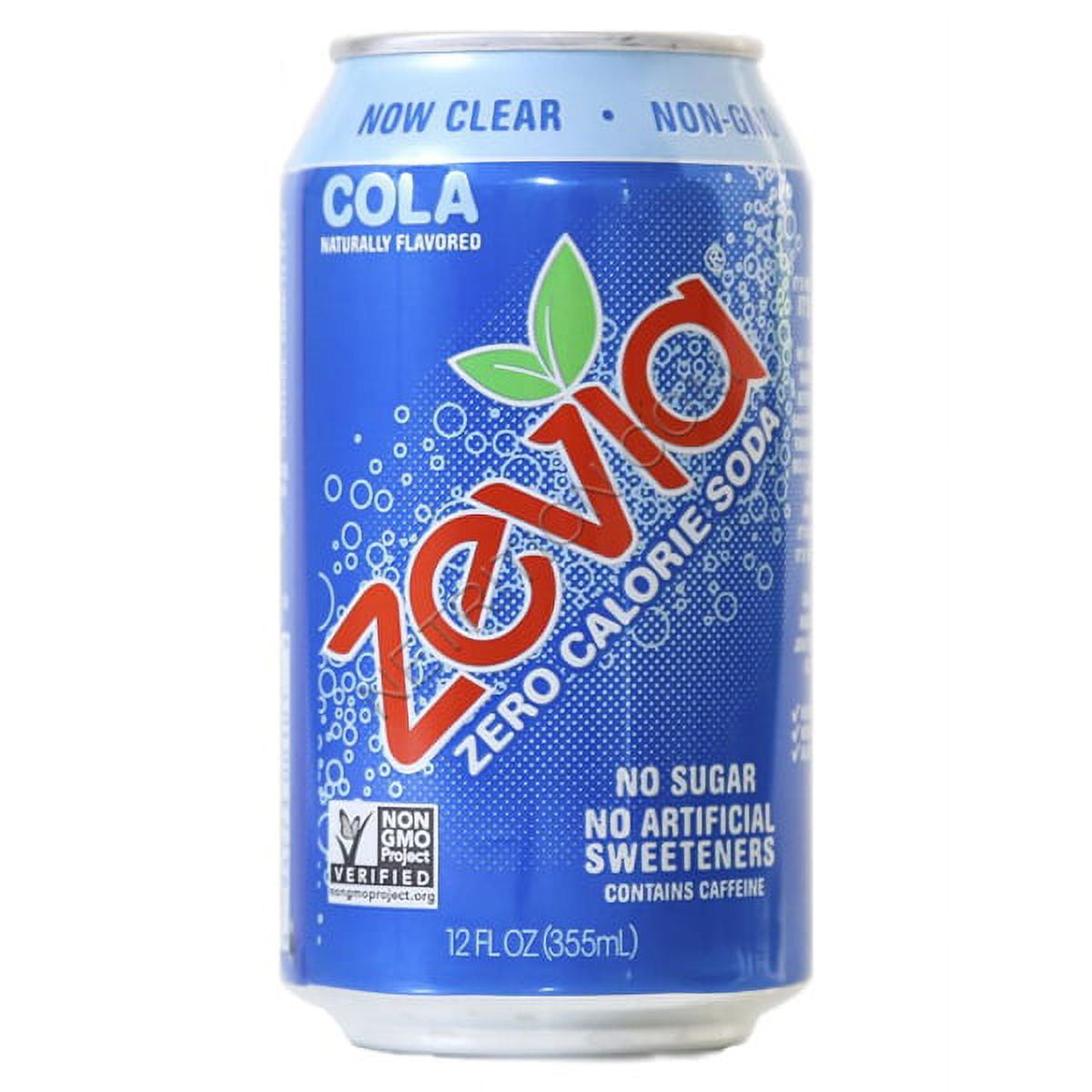 Zevia Cola Zero Calorie Soda 12 oz Cans - Box of 2/10-Pack Boxes ...