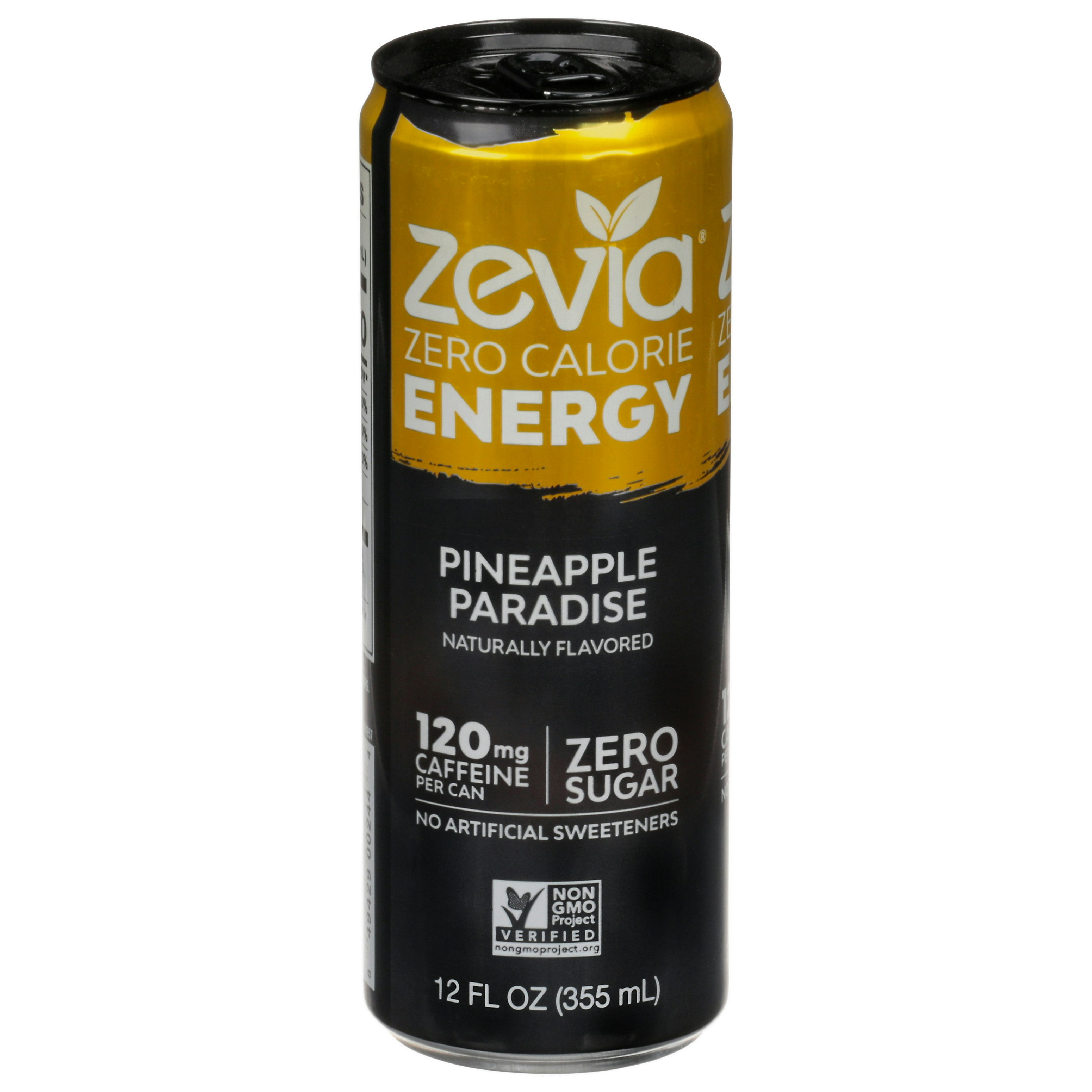 Zevia Energy Drink Pineapple Passionfruit 12 fl oz (Pack Of 12 ...