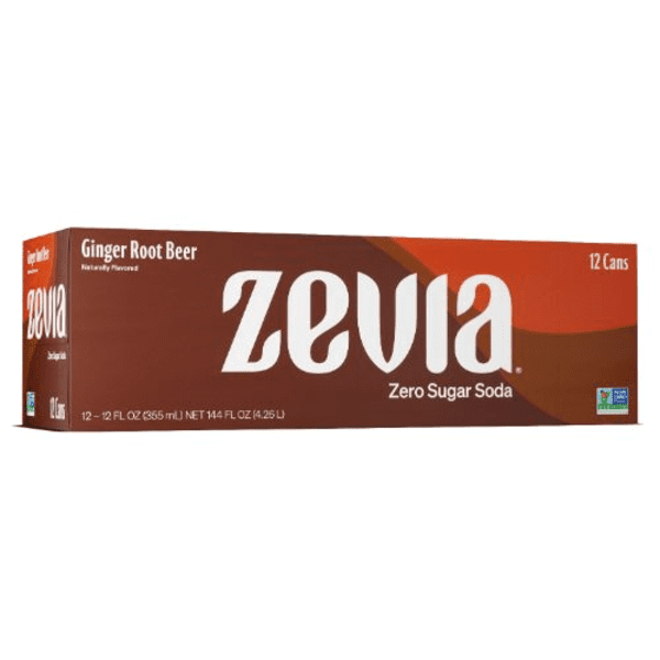 Zevia Ginger Root Beer Zero Calorie Soda 12 Pack 12 ct - Walmart.com