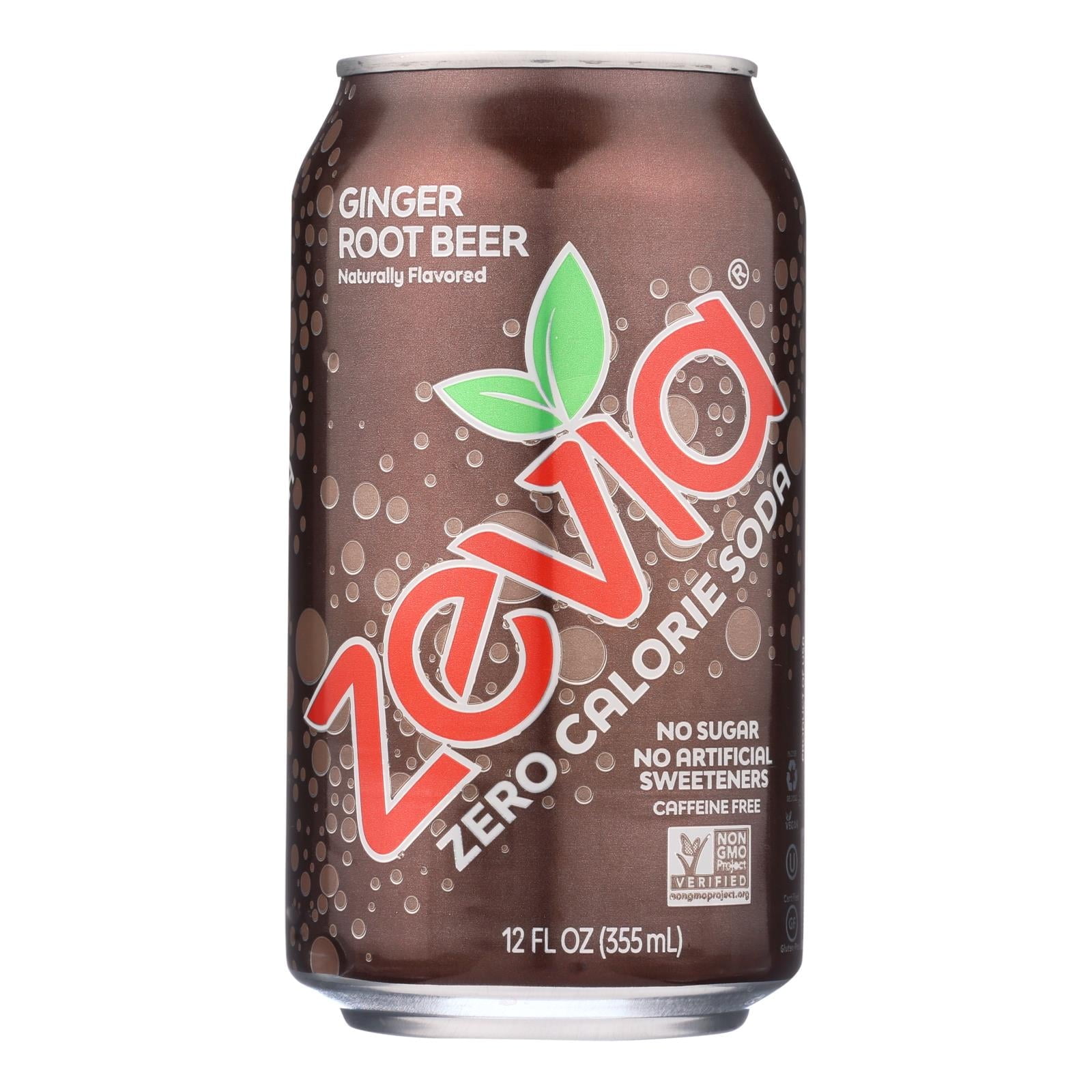 Zevia - Soda Ginger Root Beer Zero Calorie Can - Case of 4-6/12 Fluid Ounces - Walmart.com