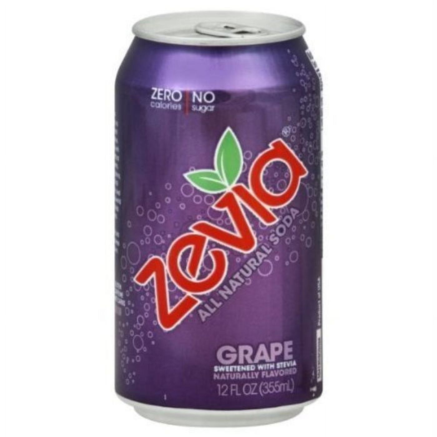 Zevia Soda Grape 6pk 72 Fo - Pack Of 4 - Walmart.com