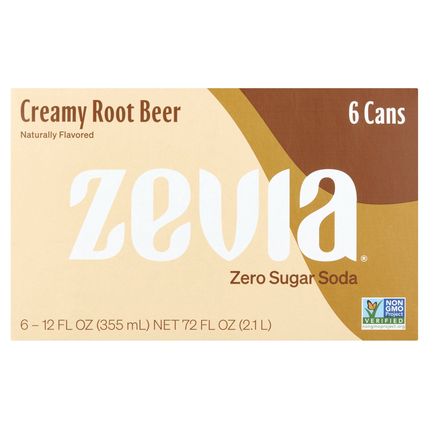 Zevia Soda Zero Creamy Root Beer 6pk 72 oz - Walmart.com