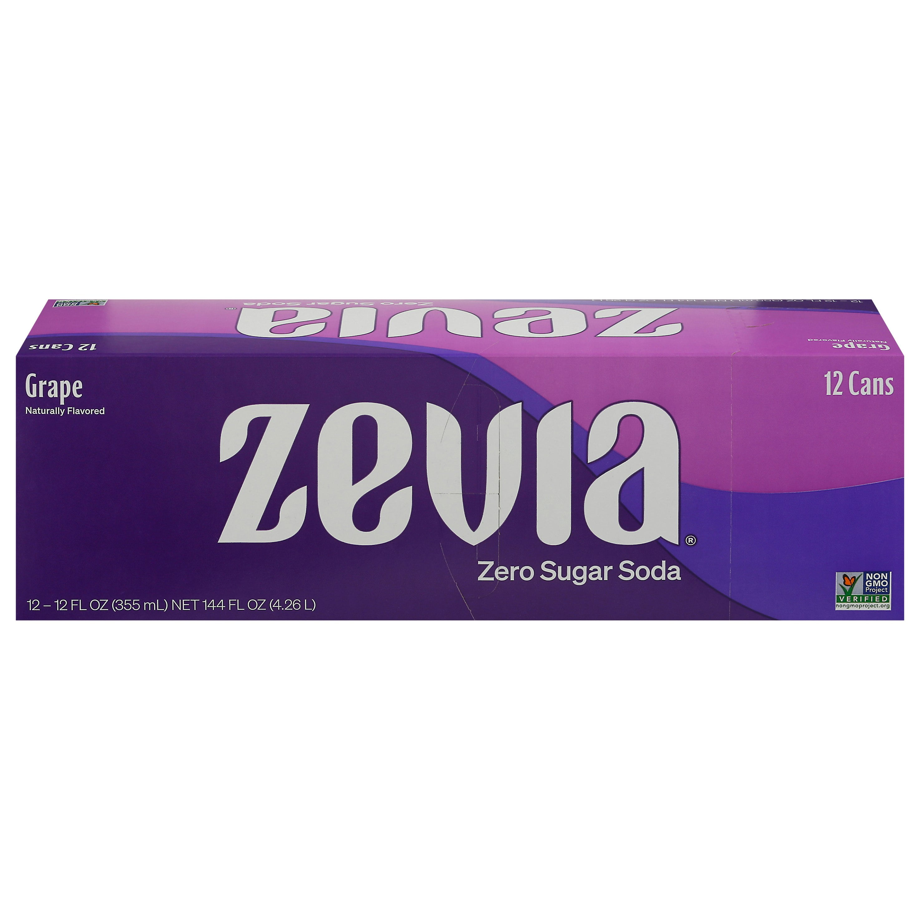 Zevia Soda Zero Grape 12 Pack 144 fl oz (Pack of 2) - Walmart.com