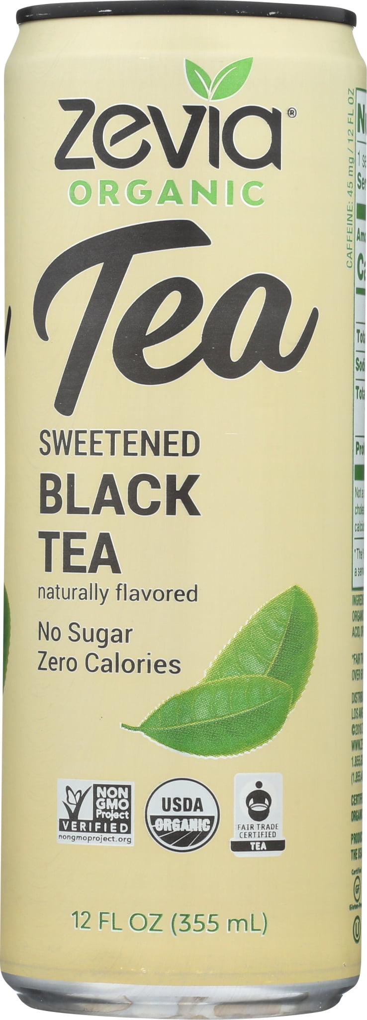 ZEVIA TEA BLACK ORGANIC 12 FL OZ - Walmart.com