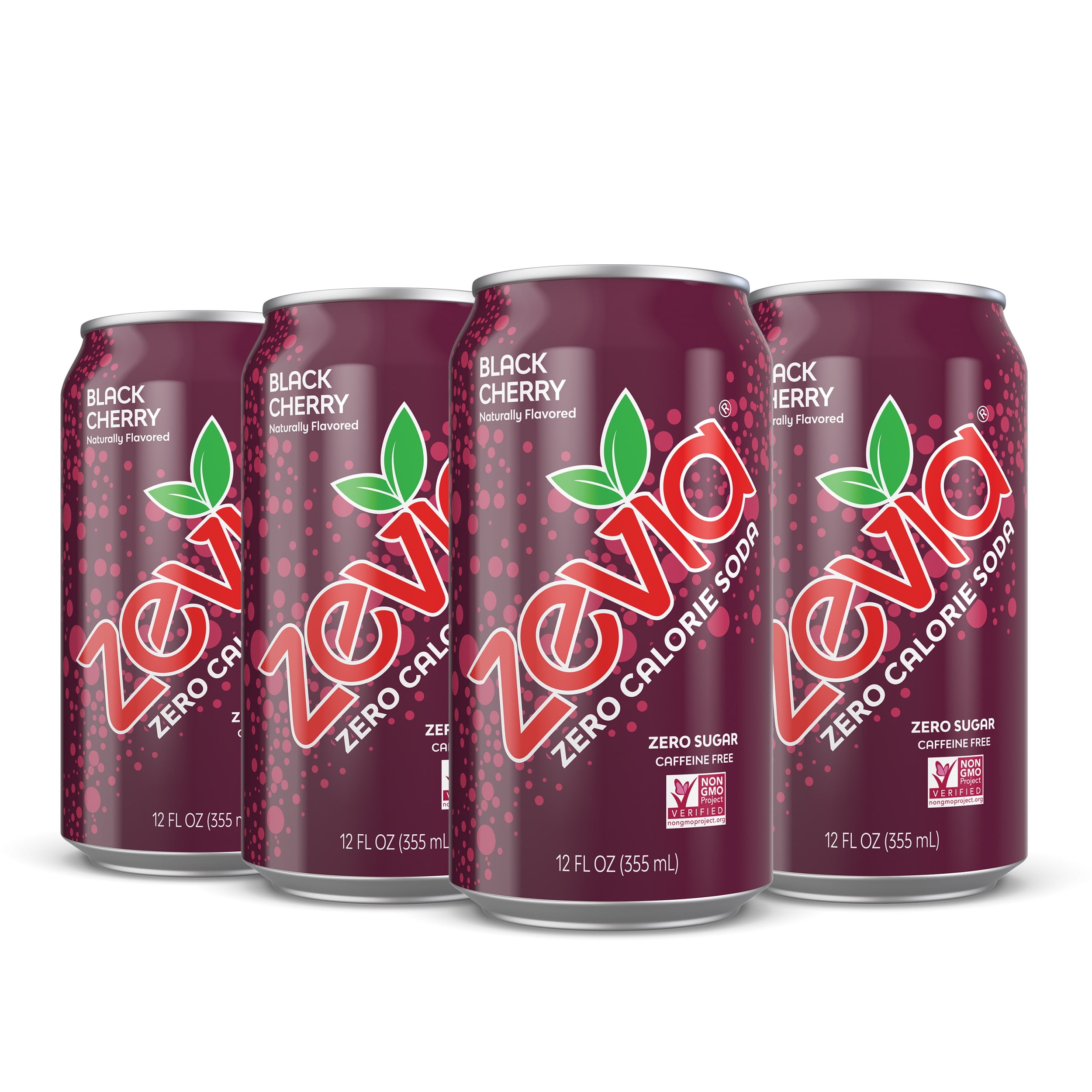 Zevia Zero Calorie All Natural Soda, Black Cherry, 12 Fl Oz, 6 Count - Walmart.com