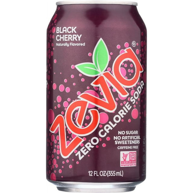 Zevia Zero Calorie Soda Black Cherry -- 6 Cans - 2 pc - Walmart.com