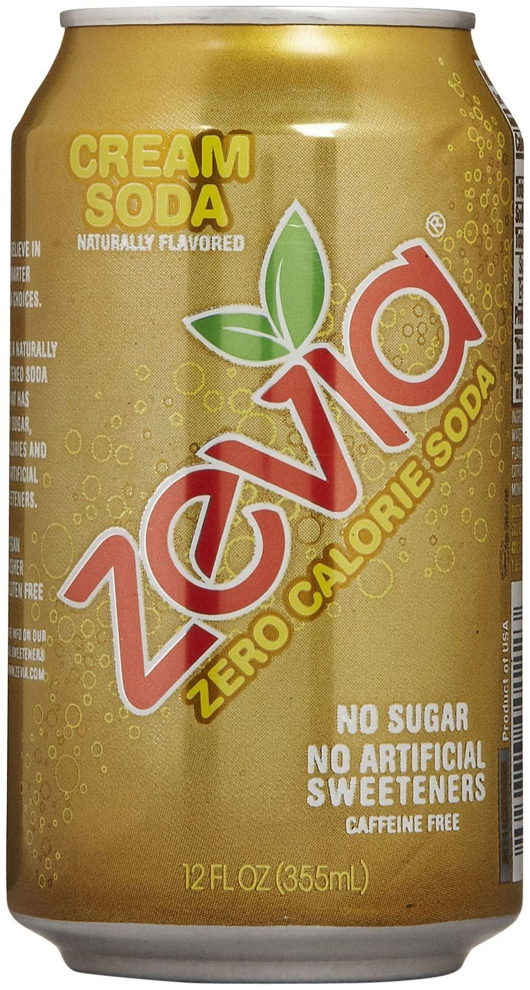 Zevia Zero Calorie Soda - Cream - 12 Oz - 6 Pk - Walmart.com