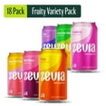 Zevia Zero Sugar, 0 Calorie, Caffeine-Free Soda Pop, Fruit Variety Pack, 12 fl oz, 18 Pack Cans ...
