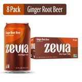Zevia Zero Sugar, 0 Calorie Root Beer Soda Pop, 12 fl oz, 8 Pack Cans ...