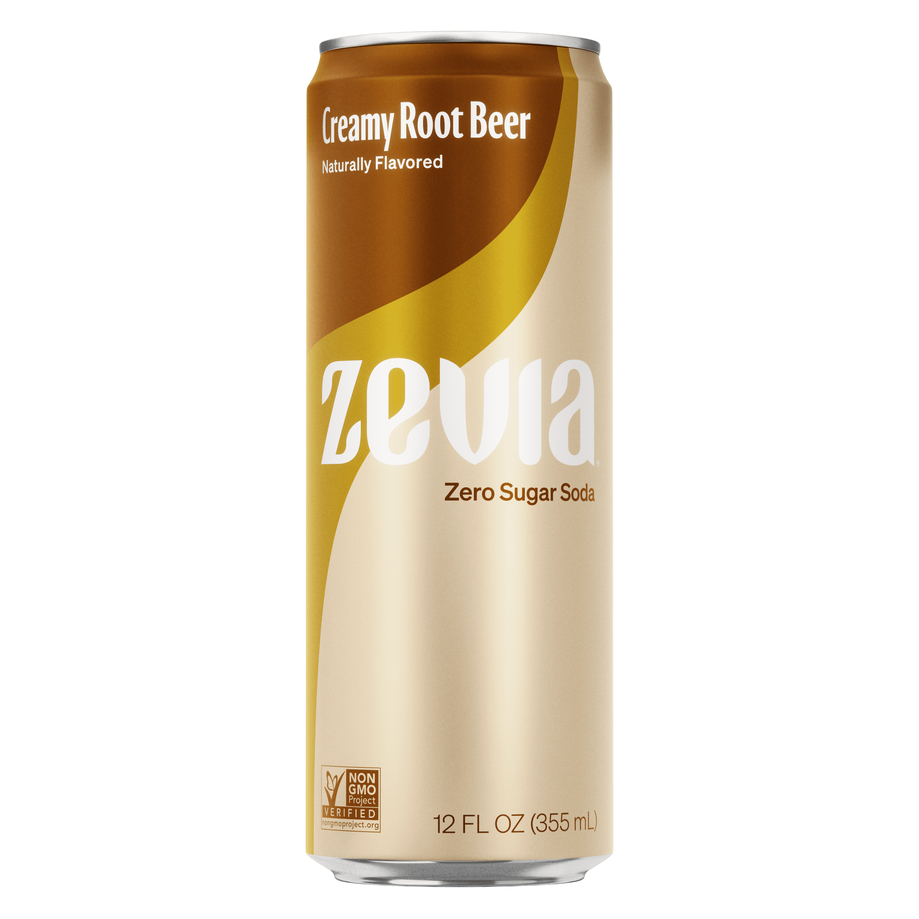 Zevia Zero Sugar, 0 Calorie Sleek Soda Can, Creamy Root Beer, 12 fl oz ...